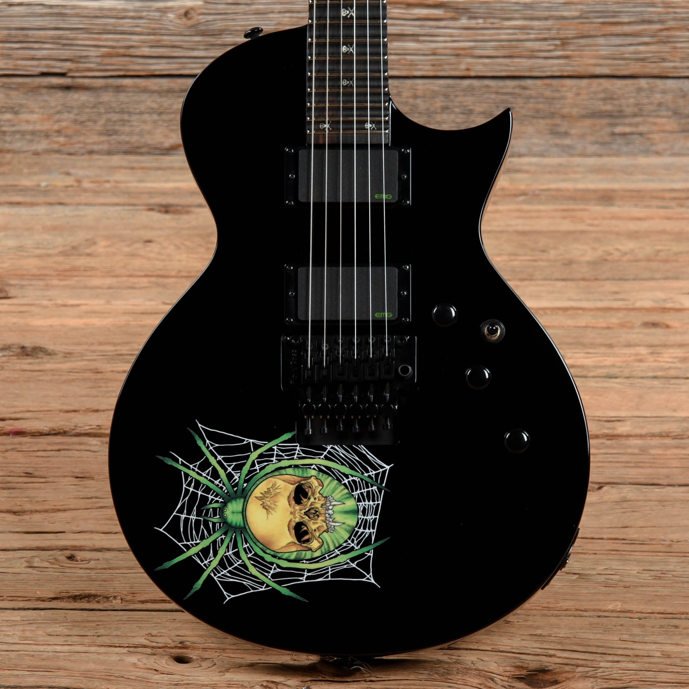 LTD KH-3 Kirk Hammett Signature Spider Black – Chicago Music Exchange