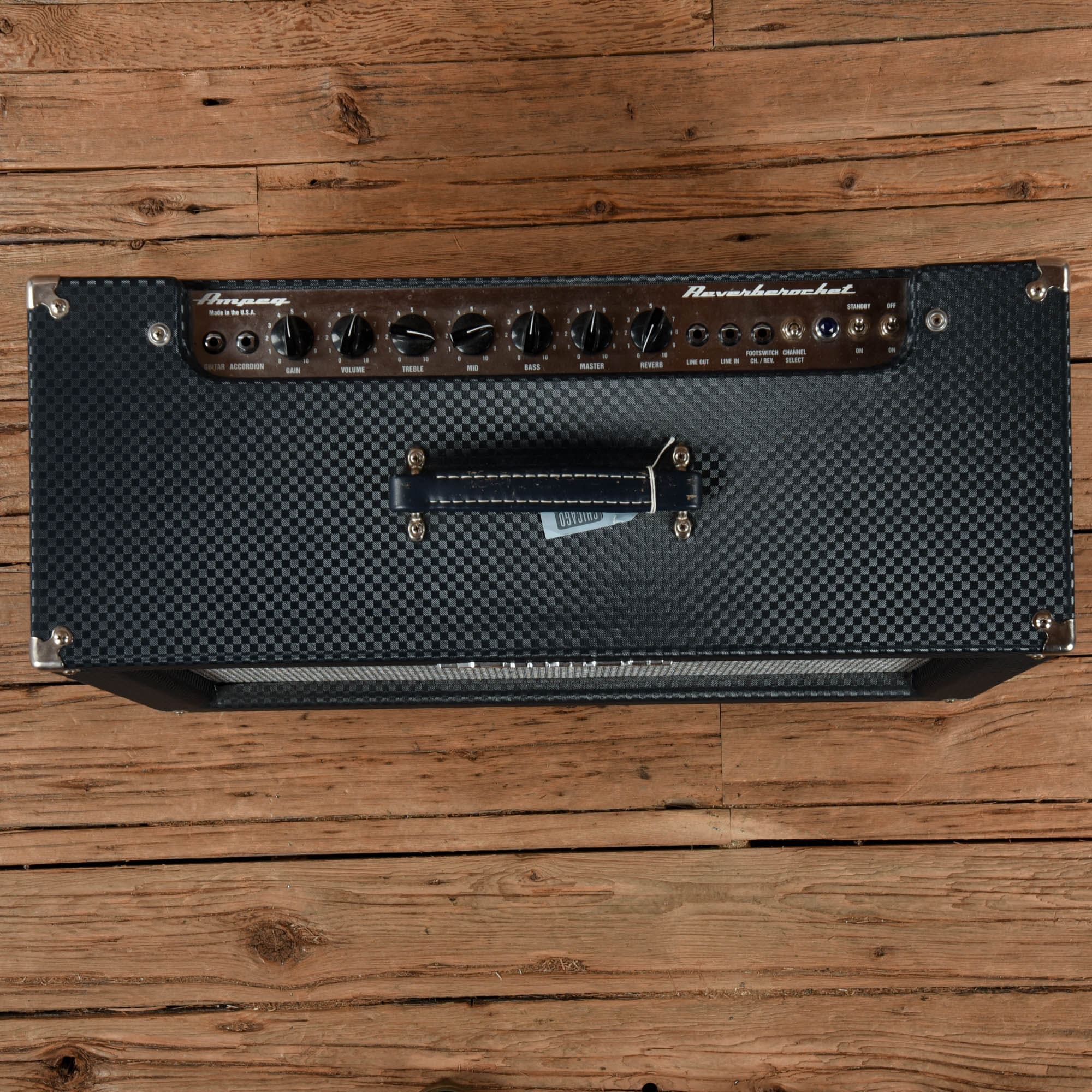 Ampeg Model R-212R Reverberocket 50-Watt 2x12" Guitar Combo Reissue ...