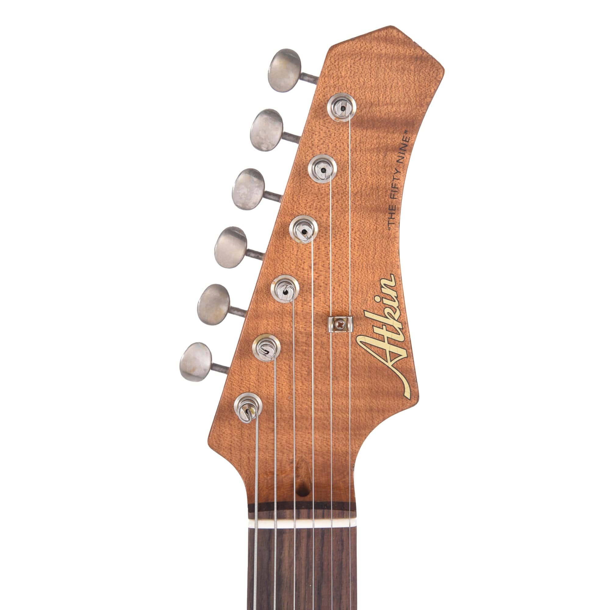 Atkin 59 T-Style Classic Aged Daphne Blue Sparkle w/Roasted Flame Mapl ...