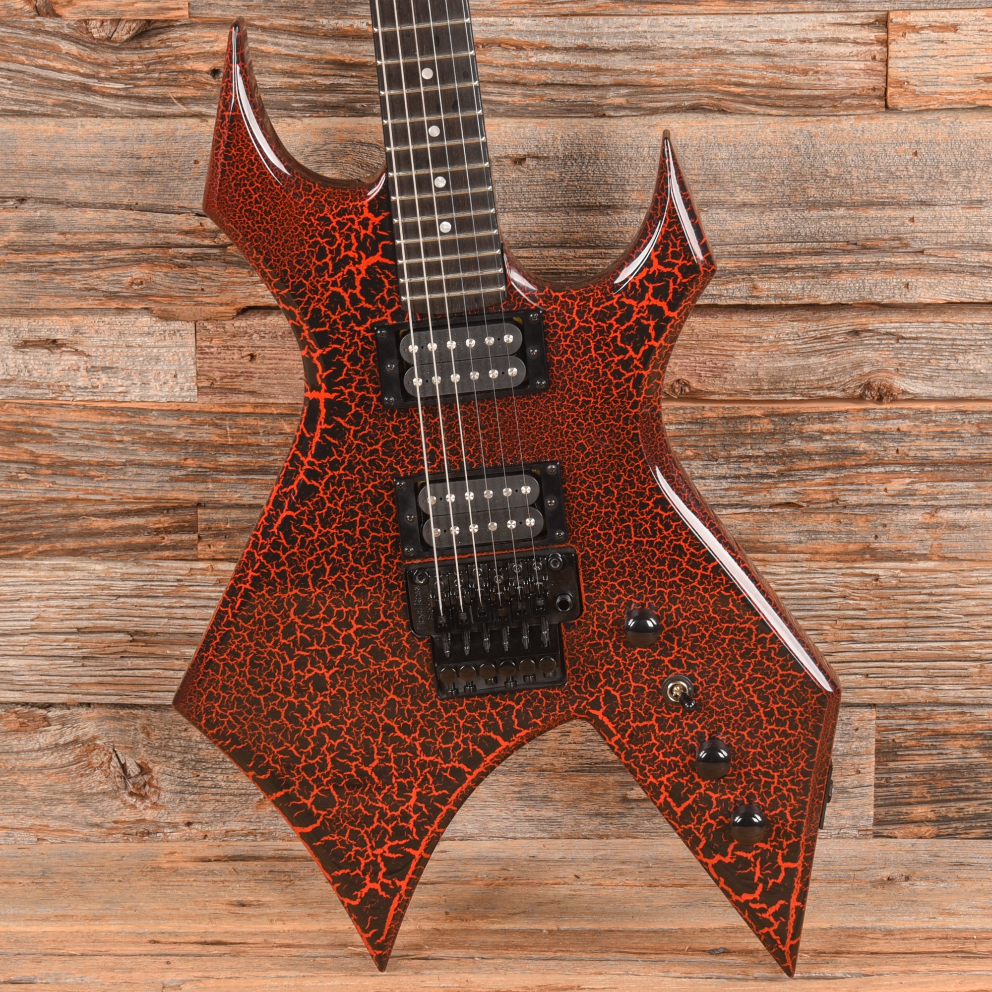 B.C. Rich Stranger Things “Eddie's” Inspired NJ Warlock Red Crackle ...