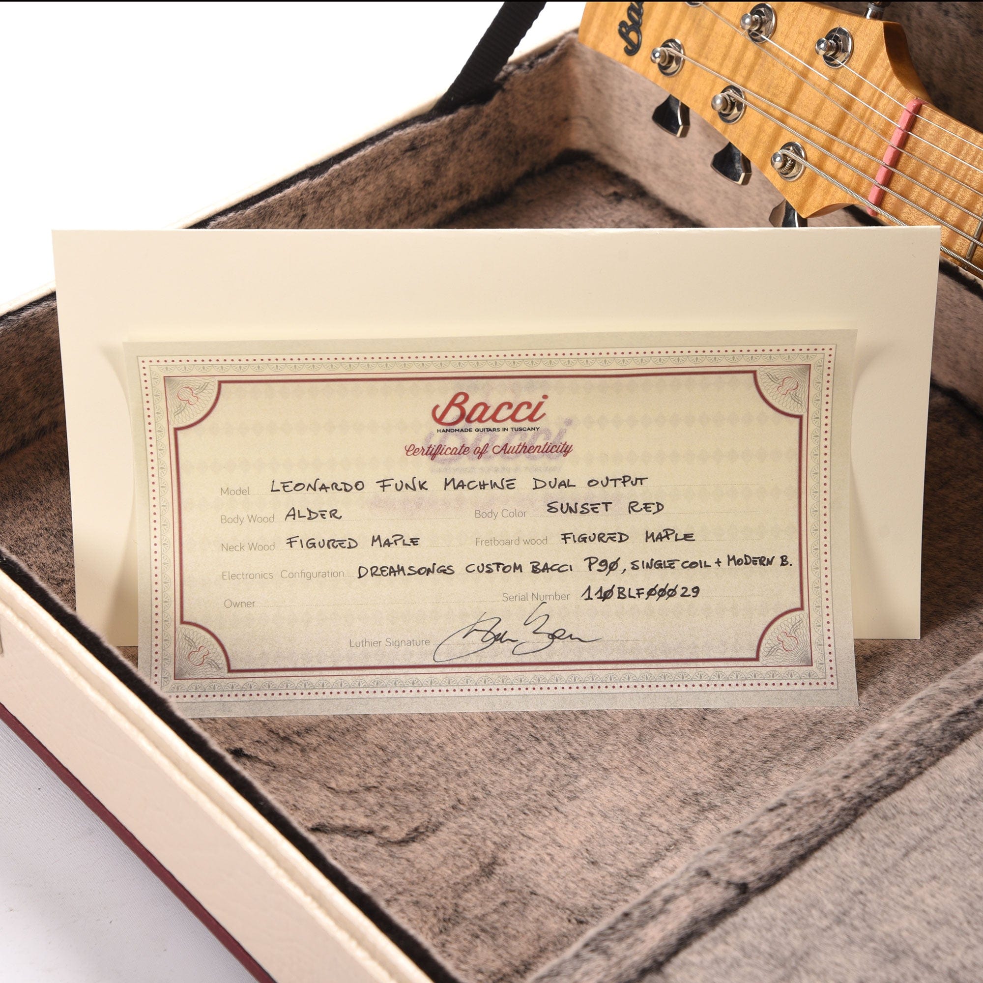 Bacci Leonardo Dual Output Baritone Sunset Red – Chicago Music Exchange