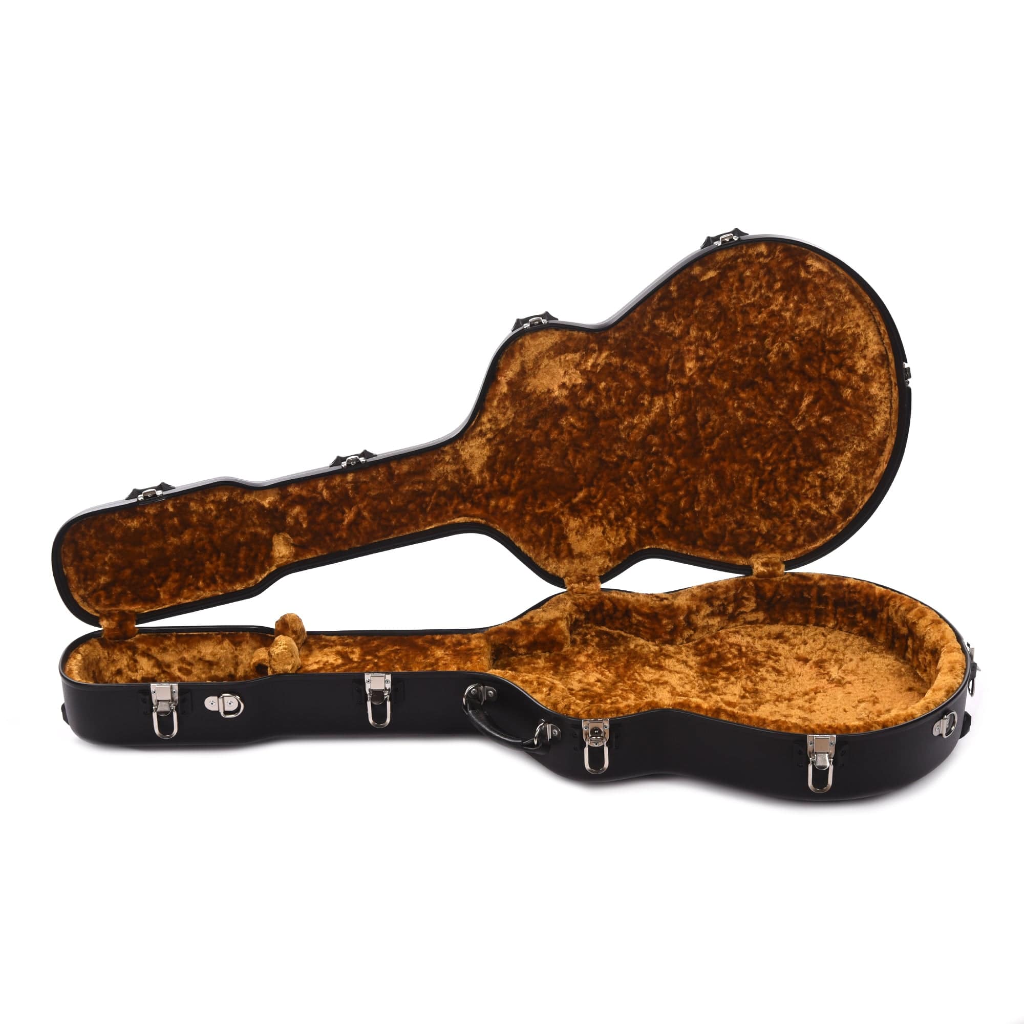 Calton Cases Electric ES-335 Guitar Case Black w/Gold Velvet Interior ...