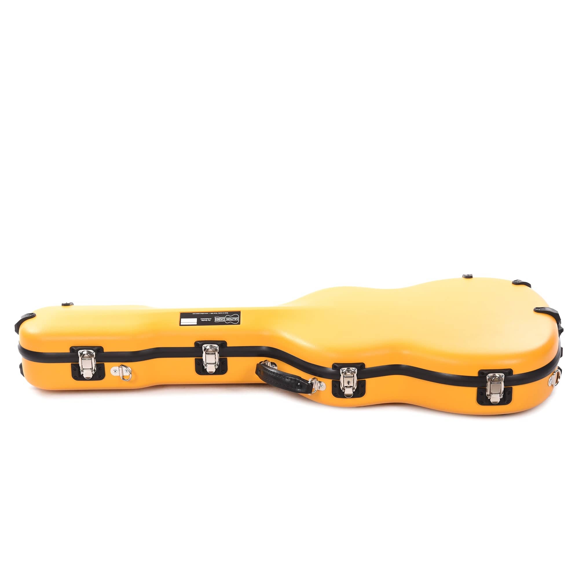 Calton Cases Electric Stratocaster Guitar Case Yellow w/Red Velvet Int ...