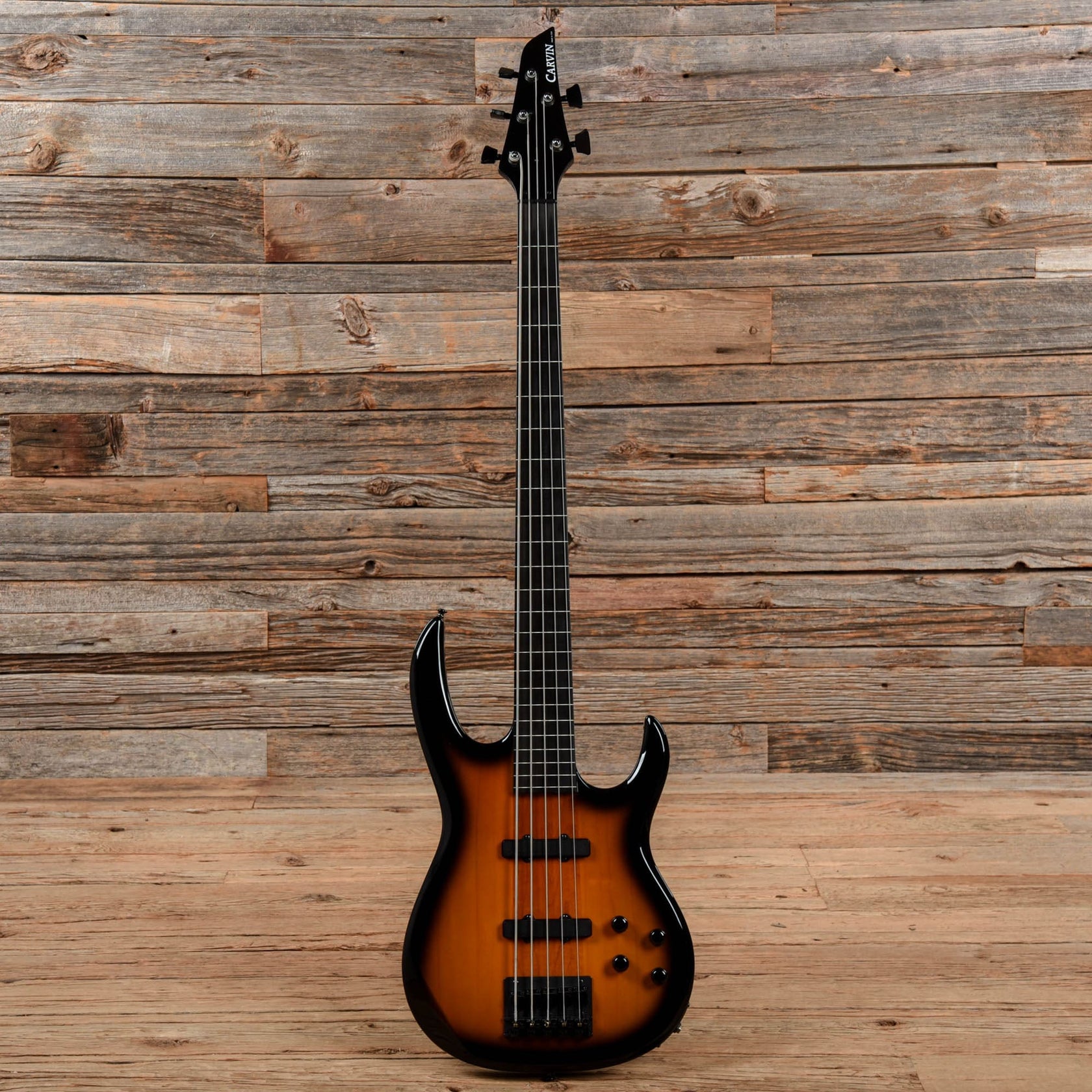 Carvin LB75 5 String Fretless Bass Sunburst – Chicago Music Exchange