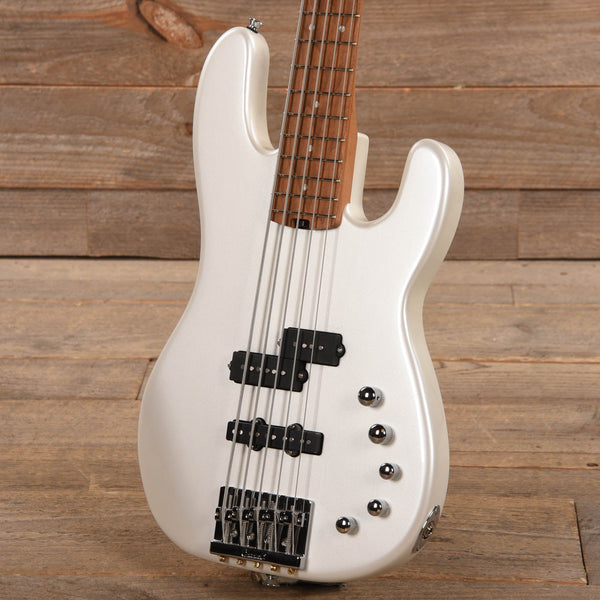 Charvel Pro-Mod Bass San Dimas PJ V Carmelized Maple Platinum Pearl ...