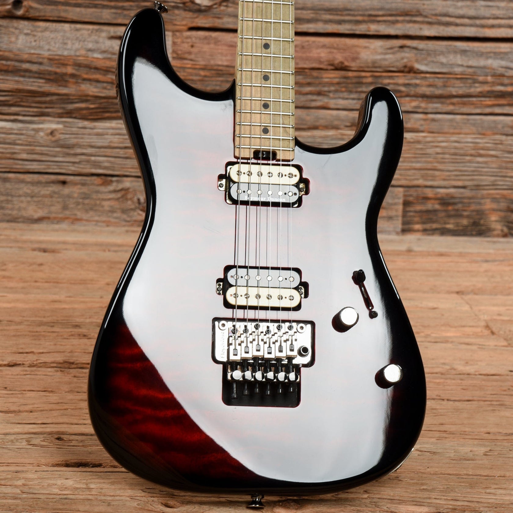 Charvel Pro-Mod San Dimas Style 1 HH FR M QM Transparent Red Burst 201 ...
