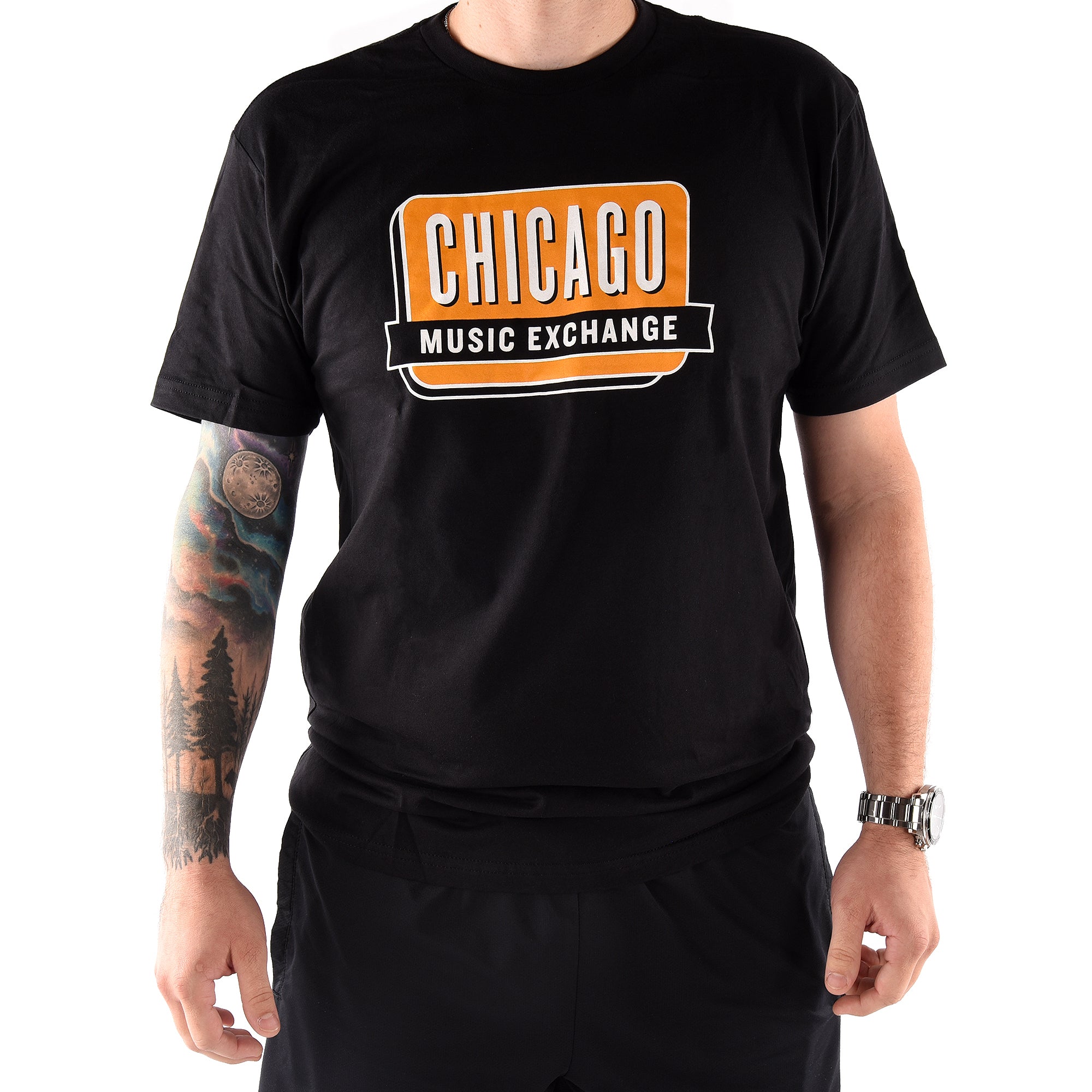 CME Logo T-Shirt Black – Chicago Music Exchange