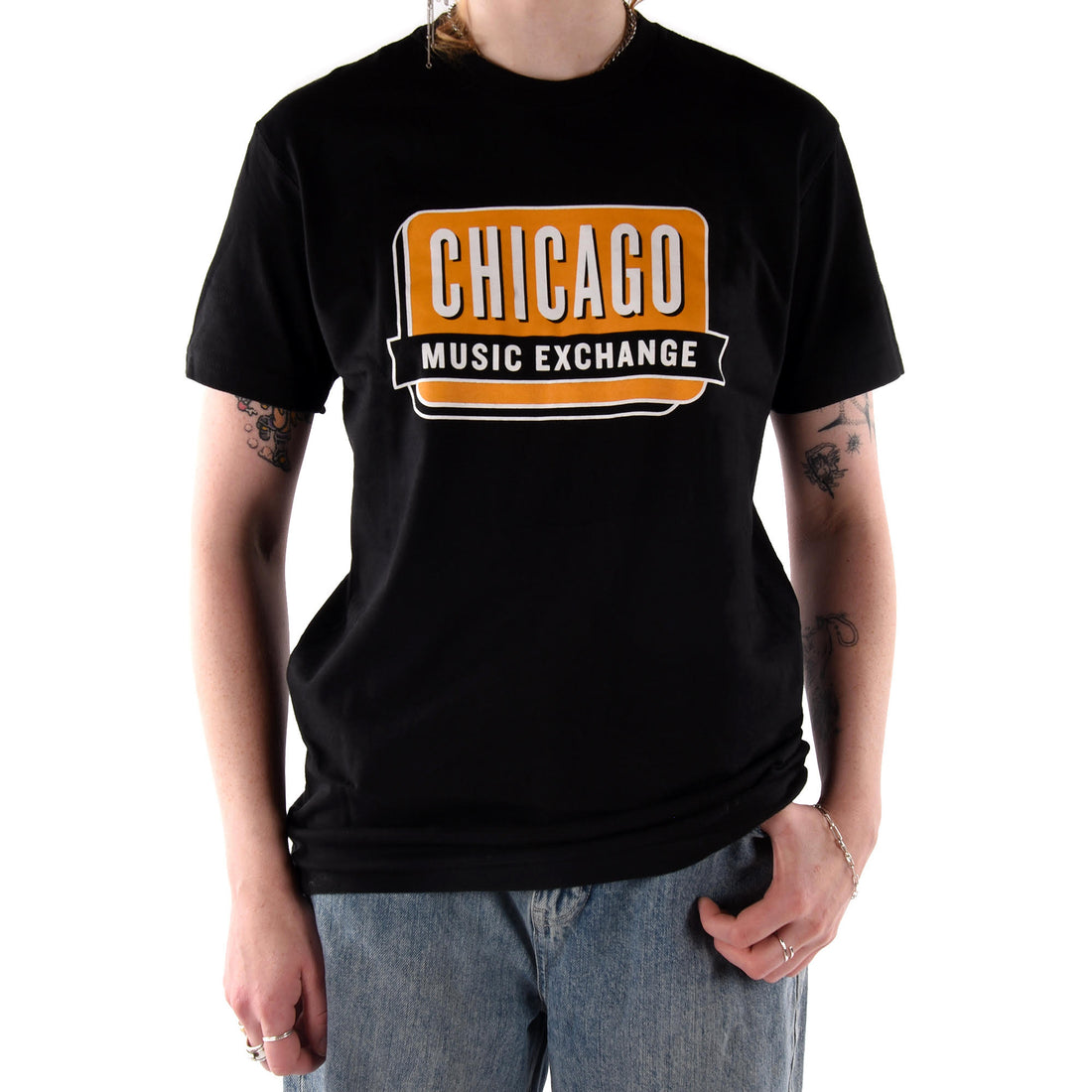 CME Logo T-Shirt Black – Chicago Music Exchange