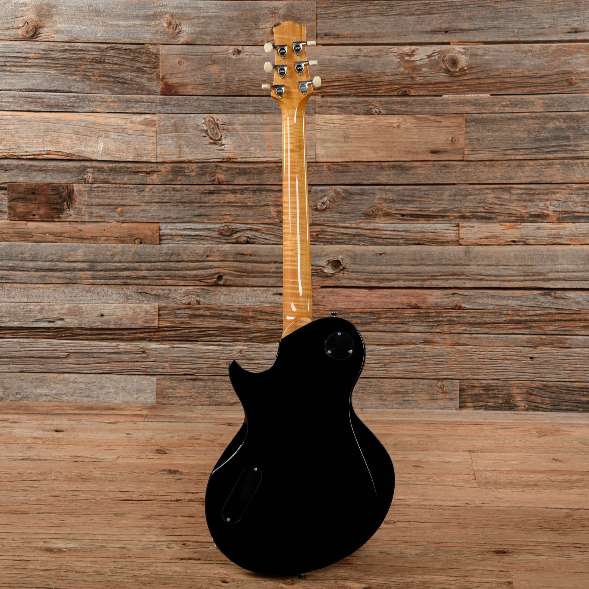 Collings 360 LT Jet Black w/Flame Maple Neck & Tortoise Pickguard ...