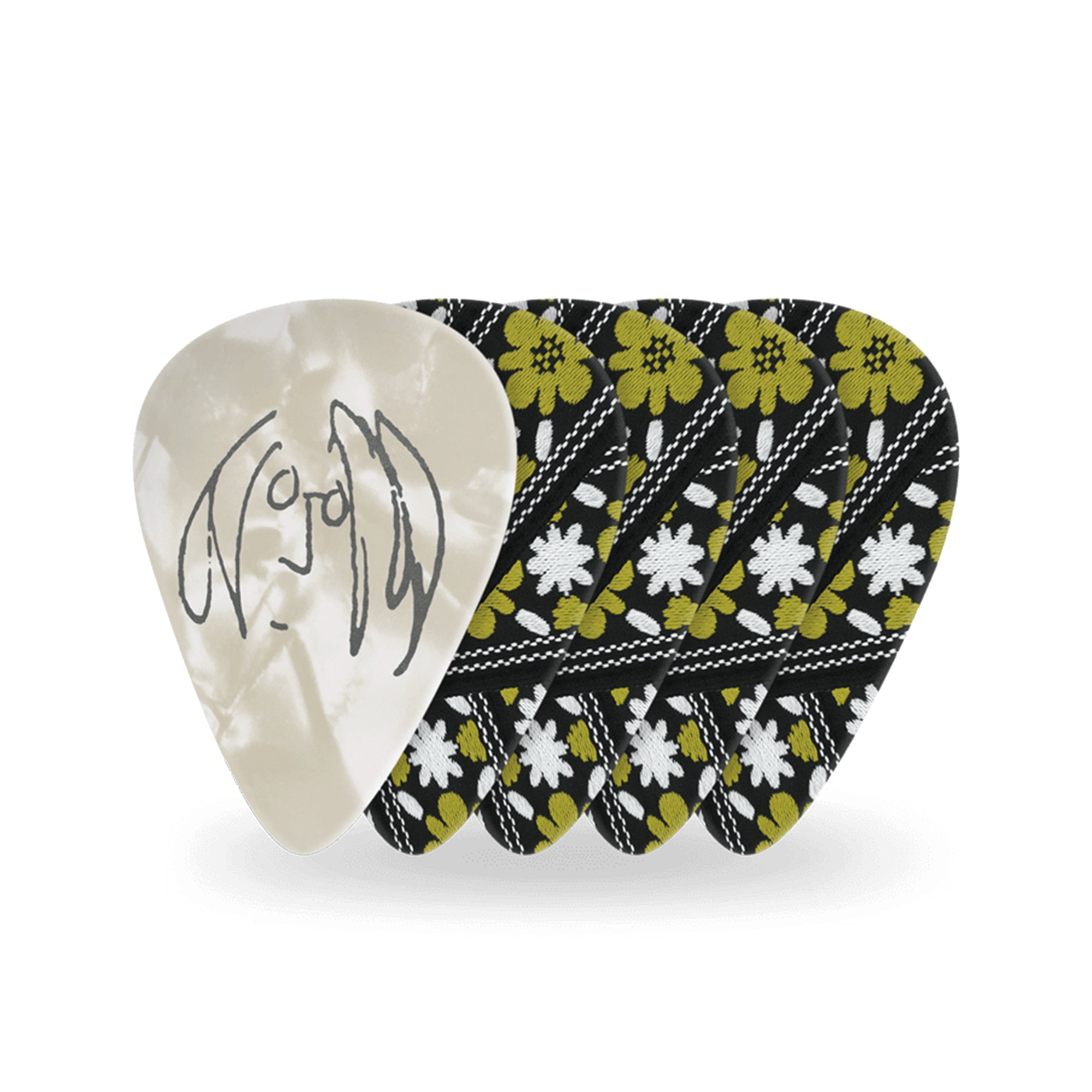 D'Addario John Lennon Rooftop Guitar Picks Medium Gauge (.70mm) 10-Pac ...