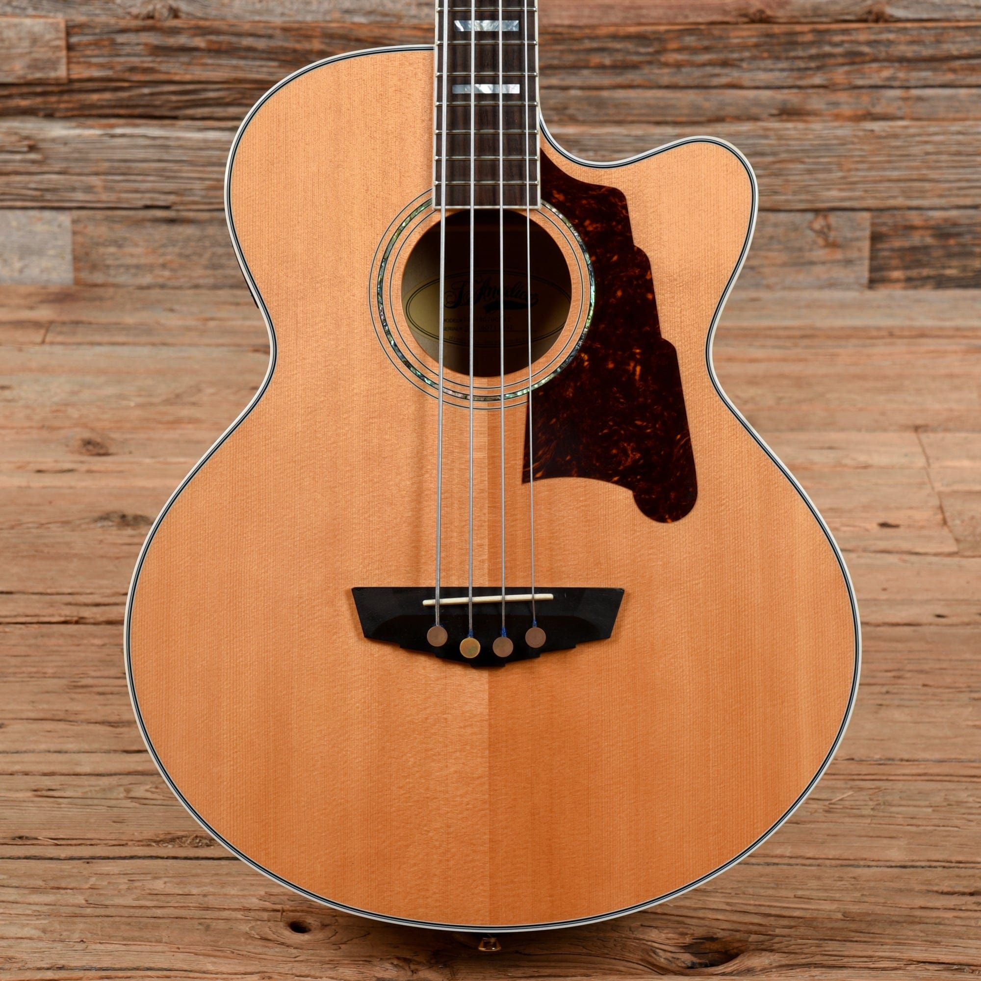 D'Angelico Excel Mott Grand Auditorium Cutaway Acoustic Bass Natural 2 ...