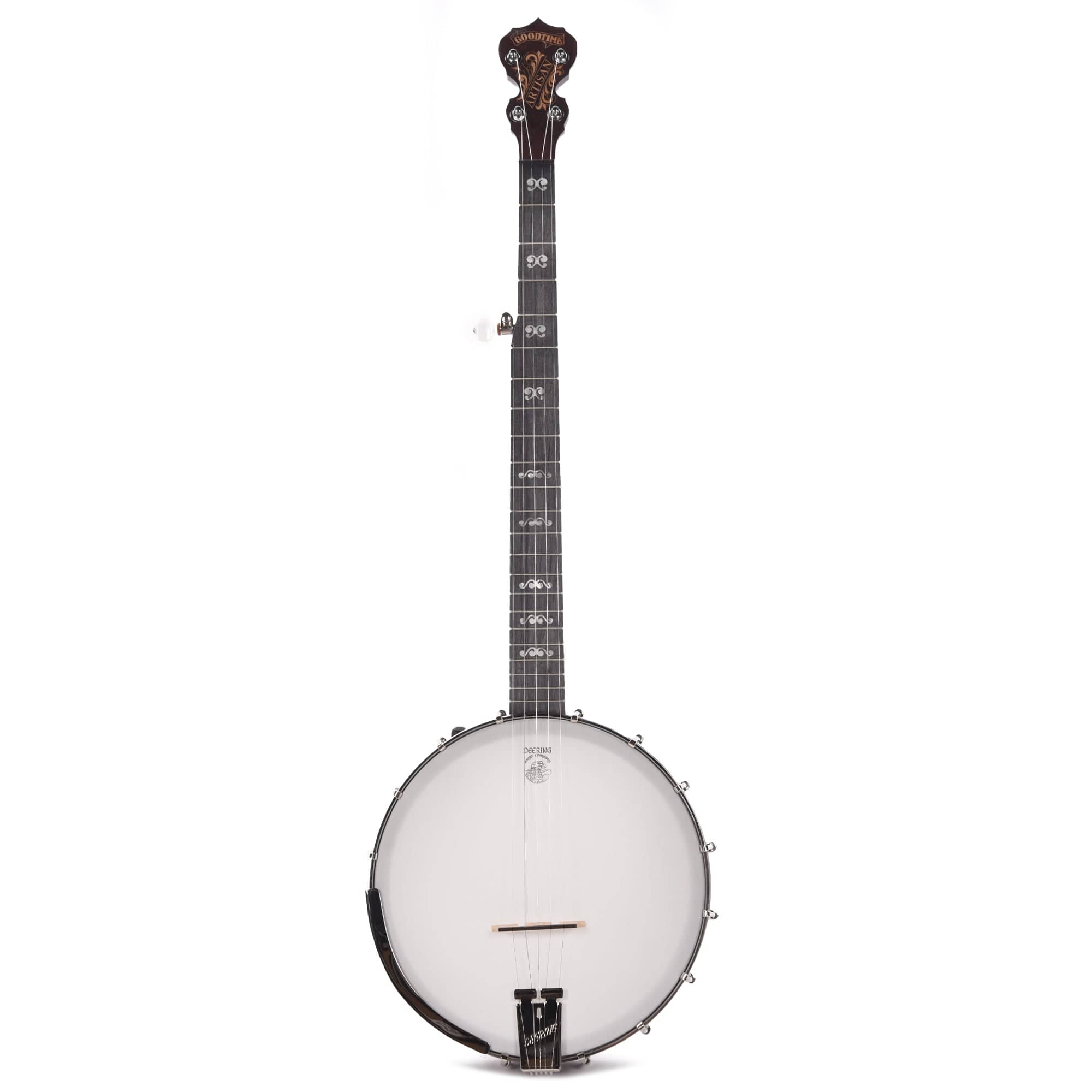 Deering Artisan Goodtime 5-String Openback Banjo Dark Red Mahogany ...