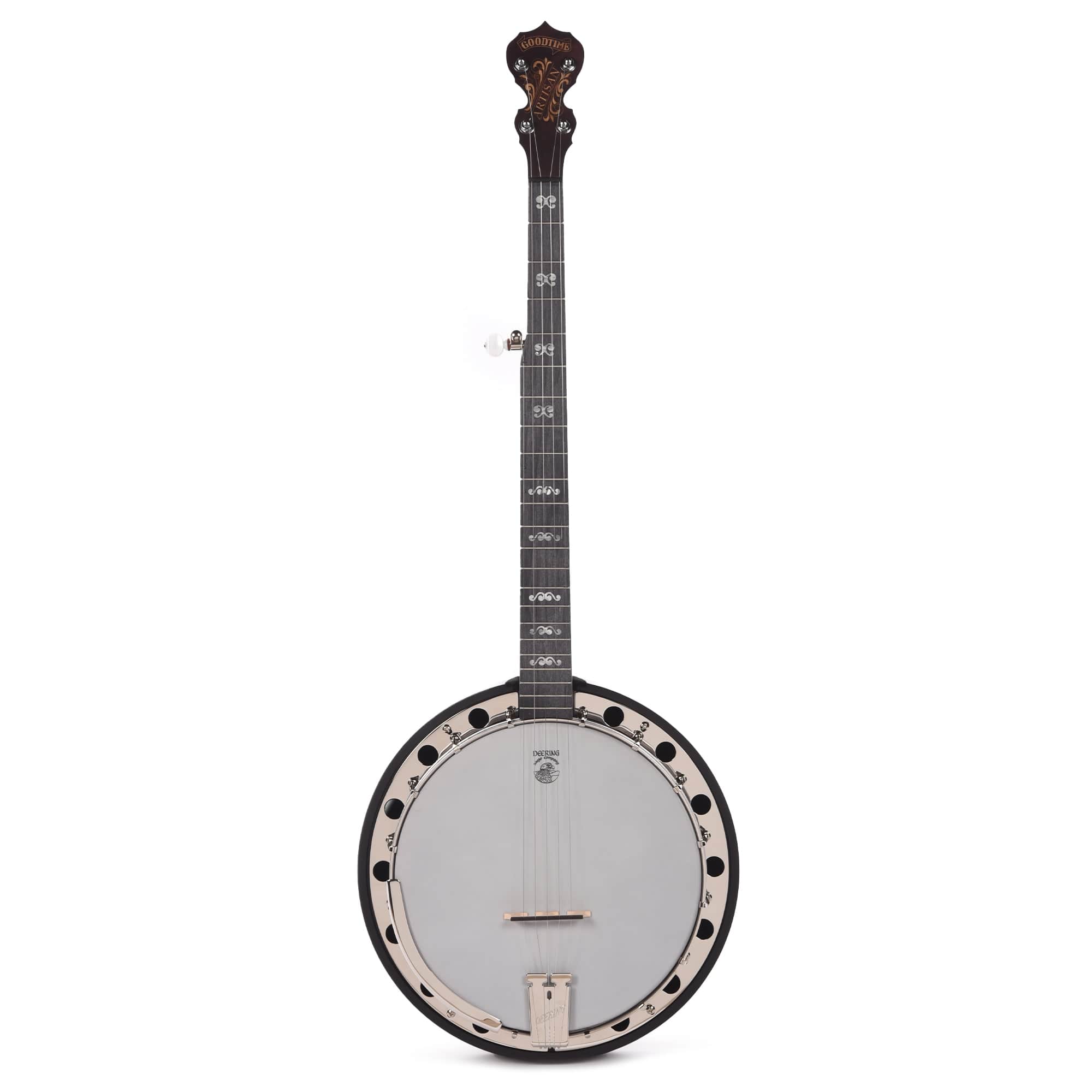 Deering Artisan Goodtime Two 5-String Banjo with Resonator Dark Red Ma ...