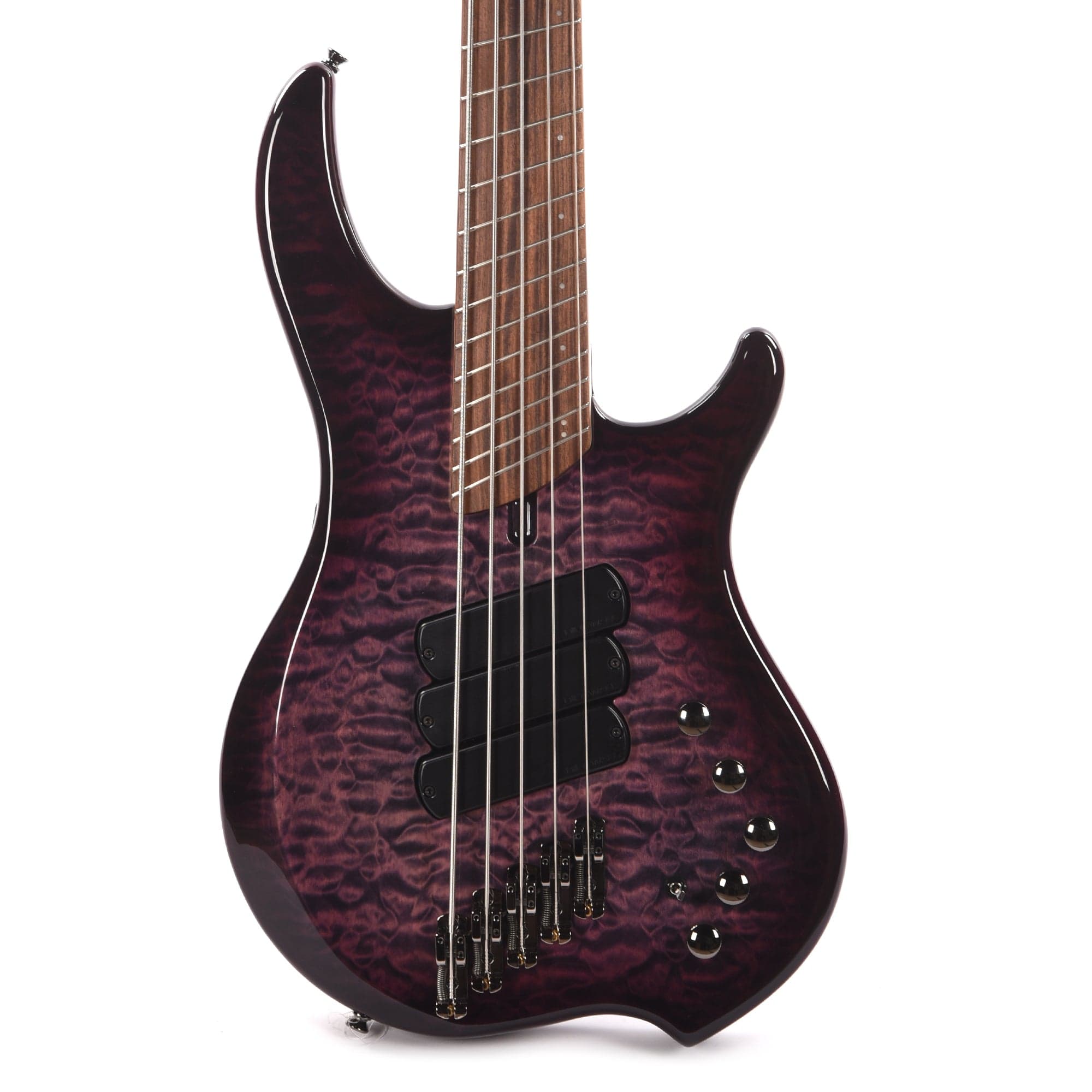 Dingwall Combustion 5-String Swamp Ash/Quilted Maple Ultra Violet Burs ...
