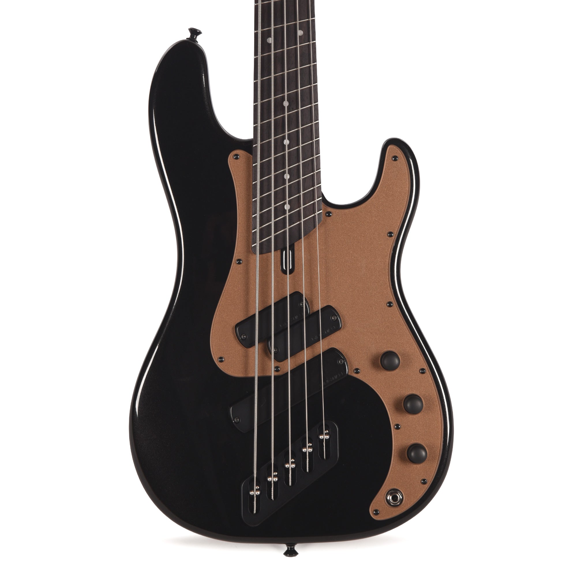 Dingwall SP1 Superbass 5-String Gloss Metallic Black w/Matte Gold Pick ...