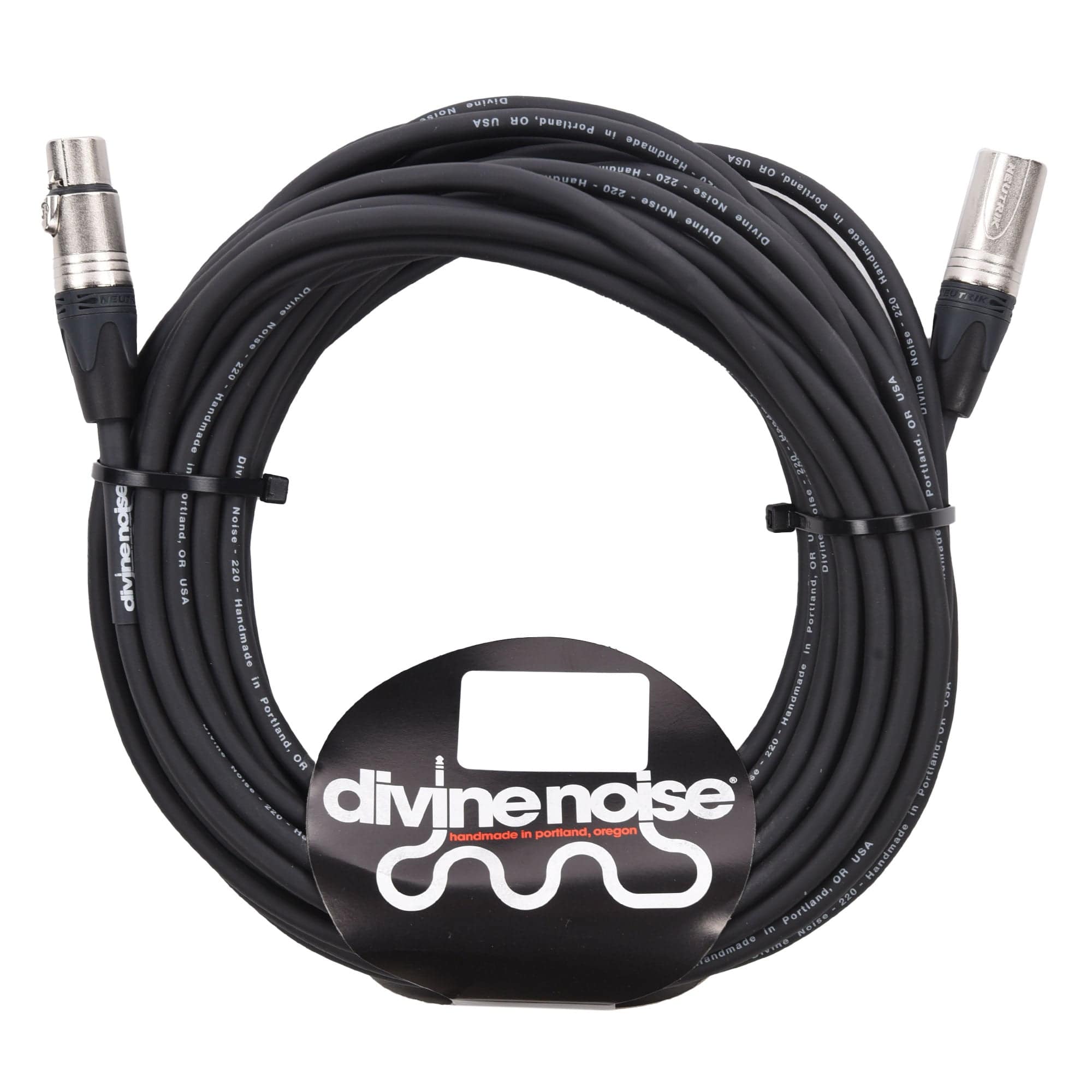 Divine Noise XLR 220 Cable Black 50' Male-Female – Chicago Music Exchange