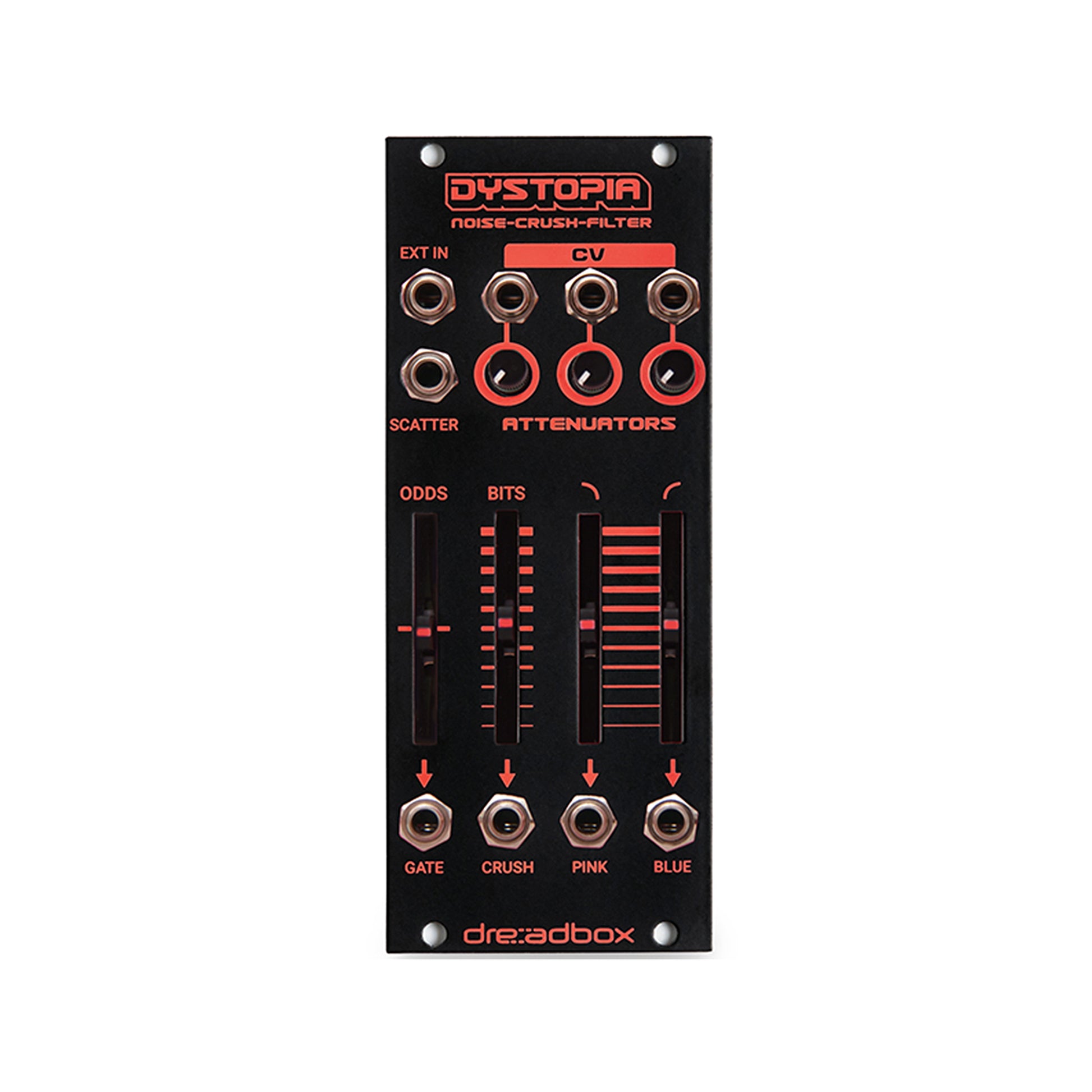 Dreadbox Dystopia Noise Generator, Bit Crusher, & Dual Filter Eurorack ...