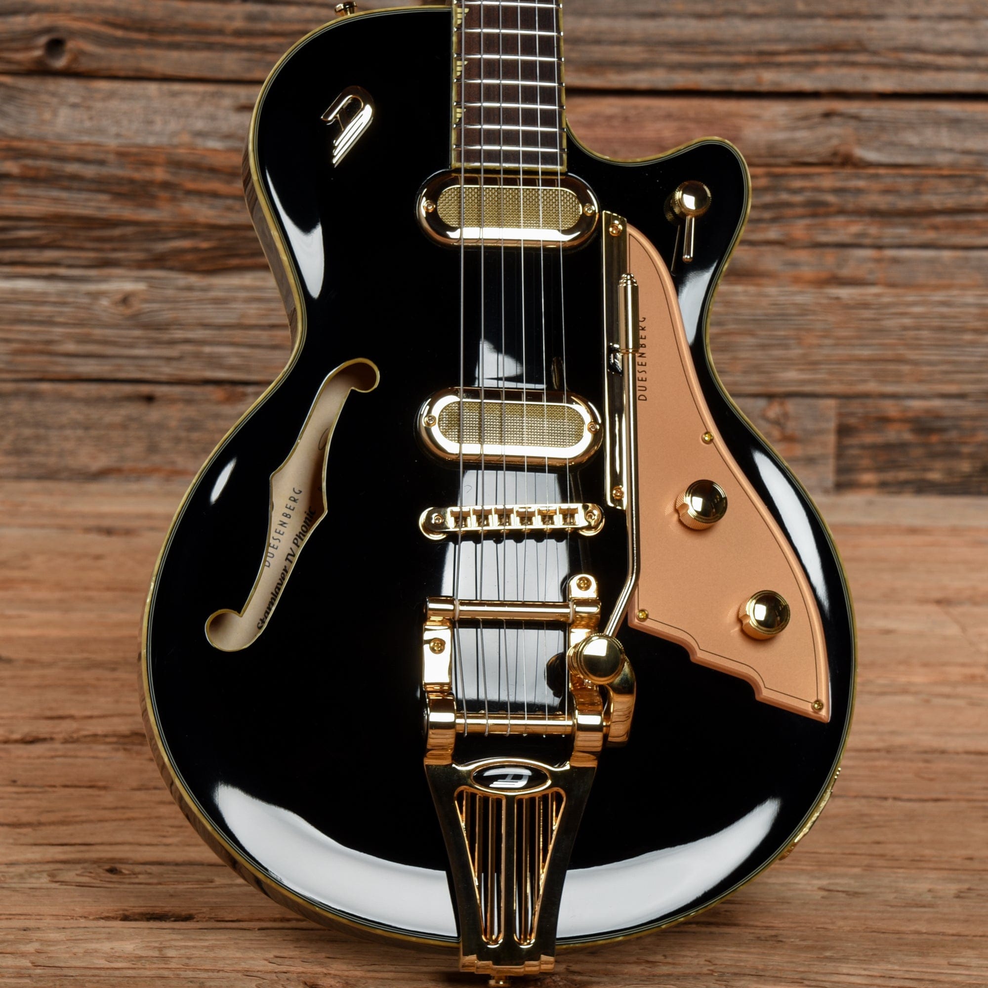 Duesenberg Starplayer TV Phonic Black – Chicago Music Exchange