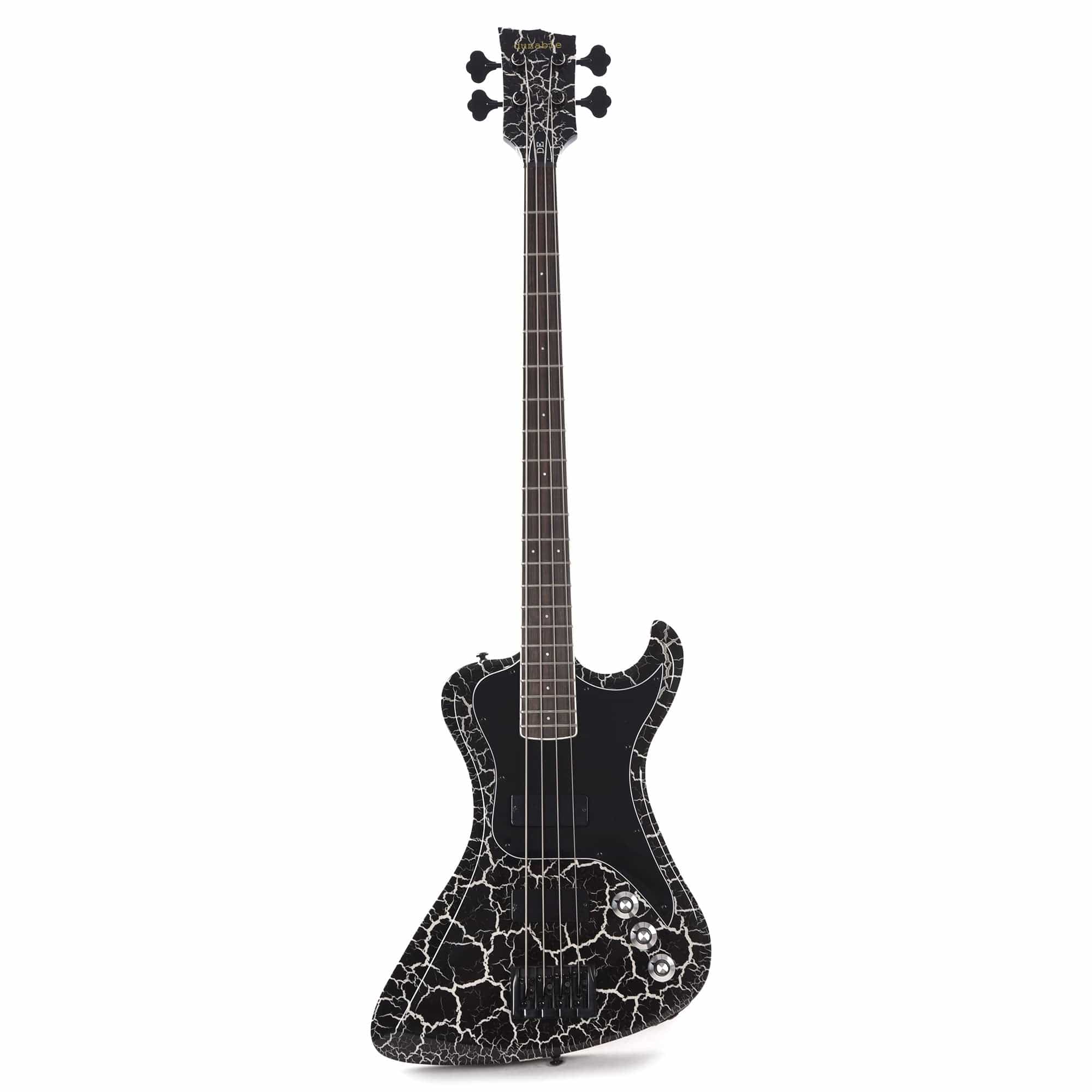 Dunable DE R2 Bass Gloss Black & White Crackle w/Black Hardware ...