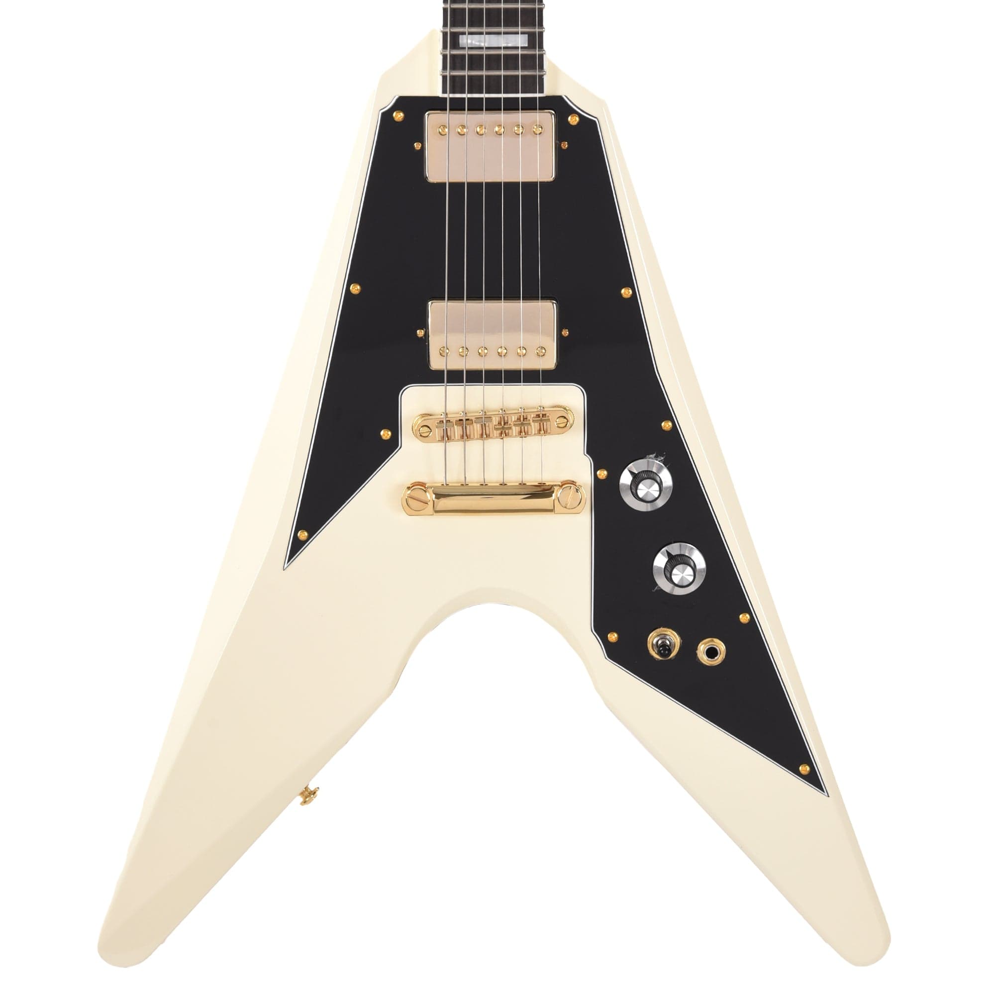Dunable DE Asteroid Gloss Vintage White w/Gold Hardware – Chicago Music ...
