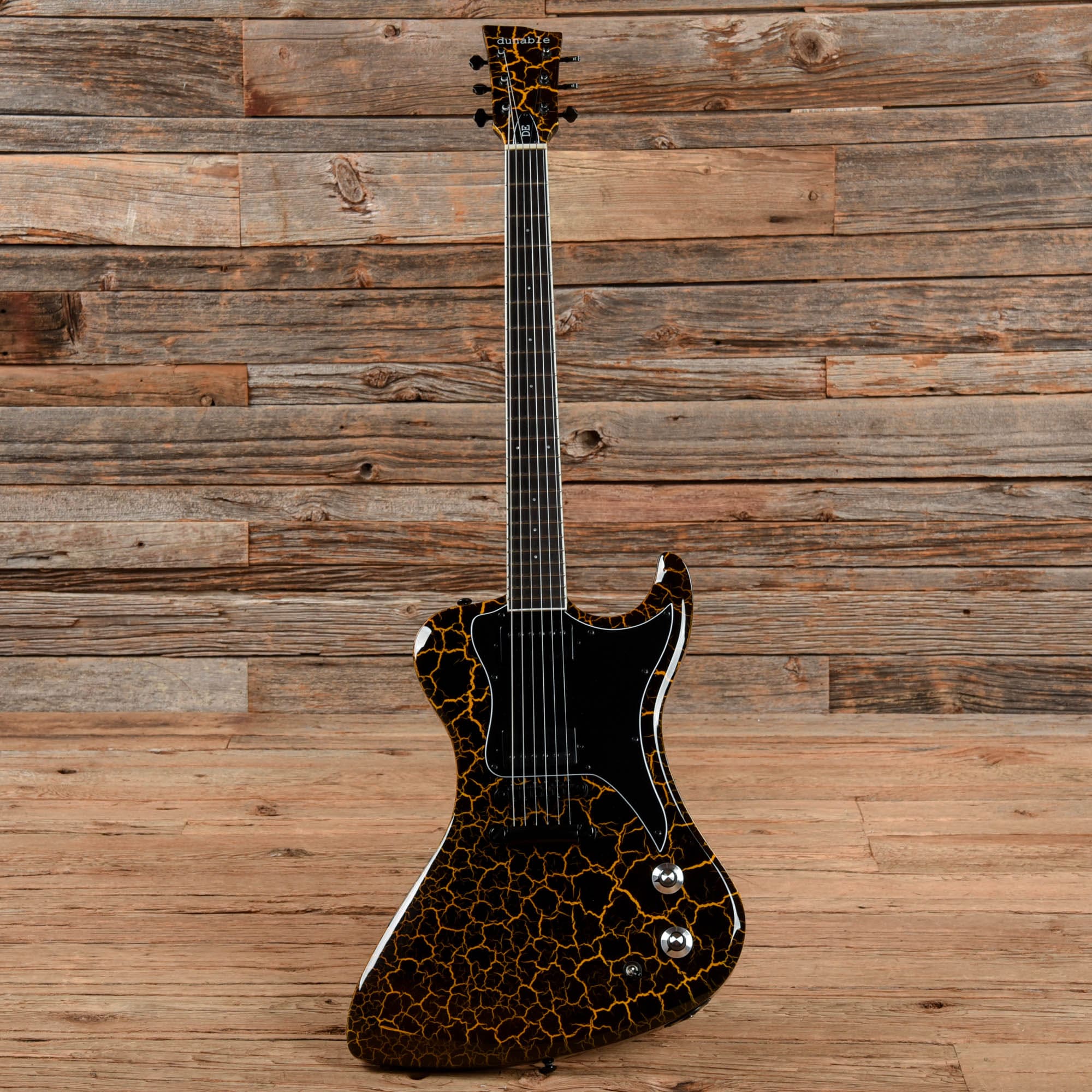 Dunable R2 DE Yellow & Black Crackle 2023 – Chicago Music Exchange
