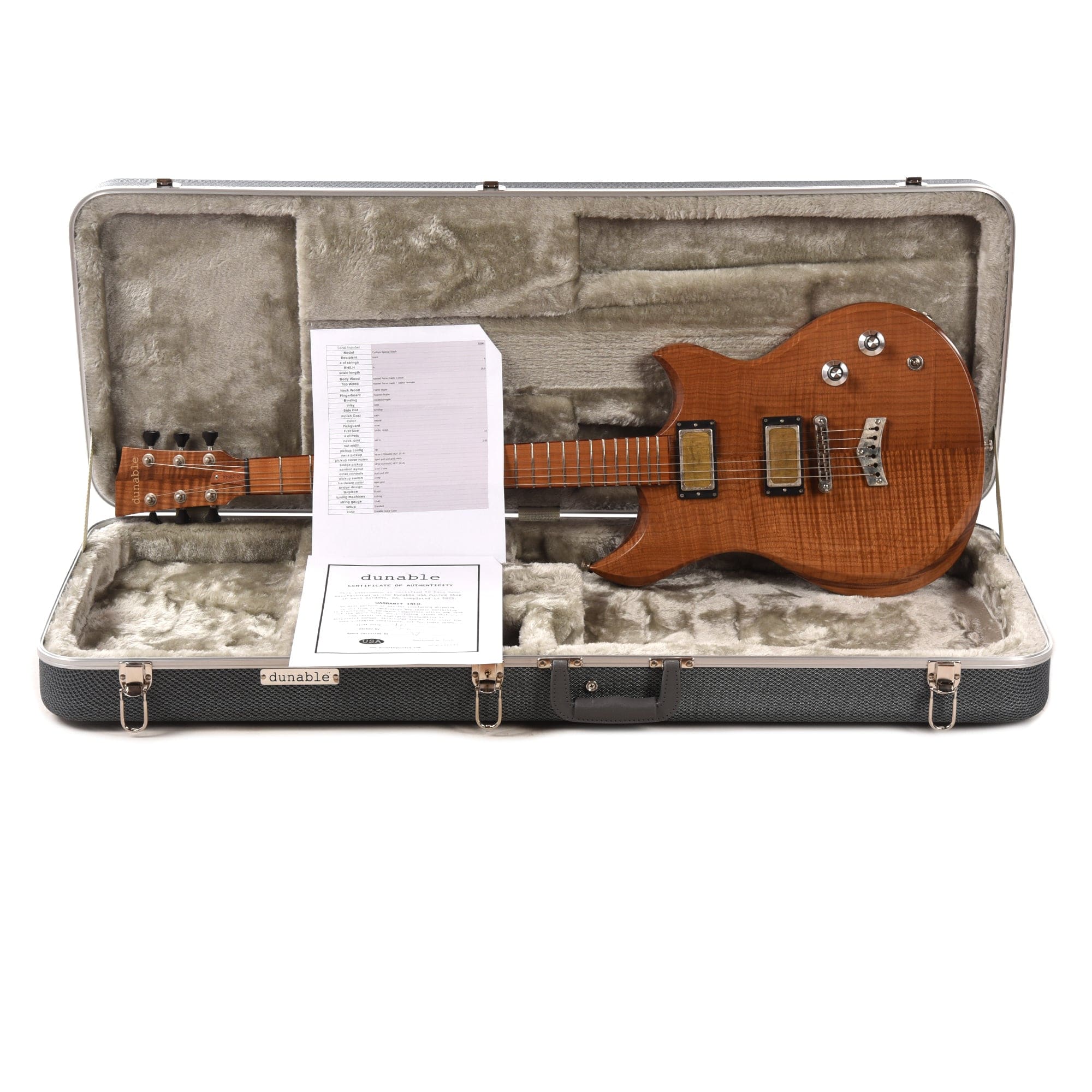 Dunable USA Cyclops Roasted Flame Maple Natural – Chicago Music Exchange