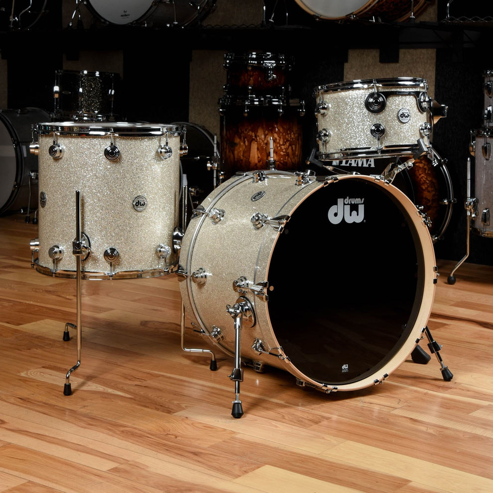 DW Collector's Maple 13/16/22 3pc. Drum Kit Broken Glass – Chicago ...