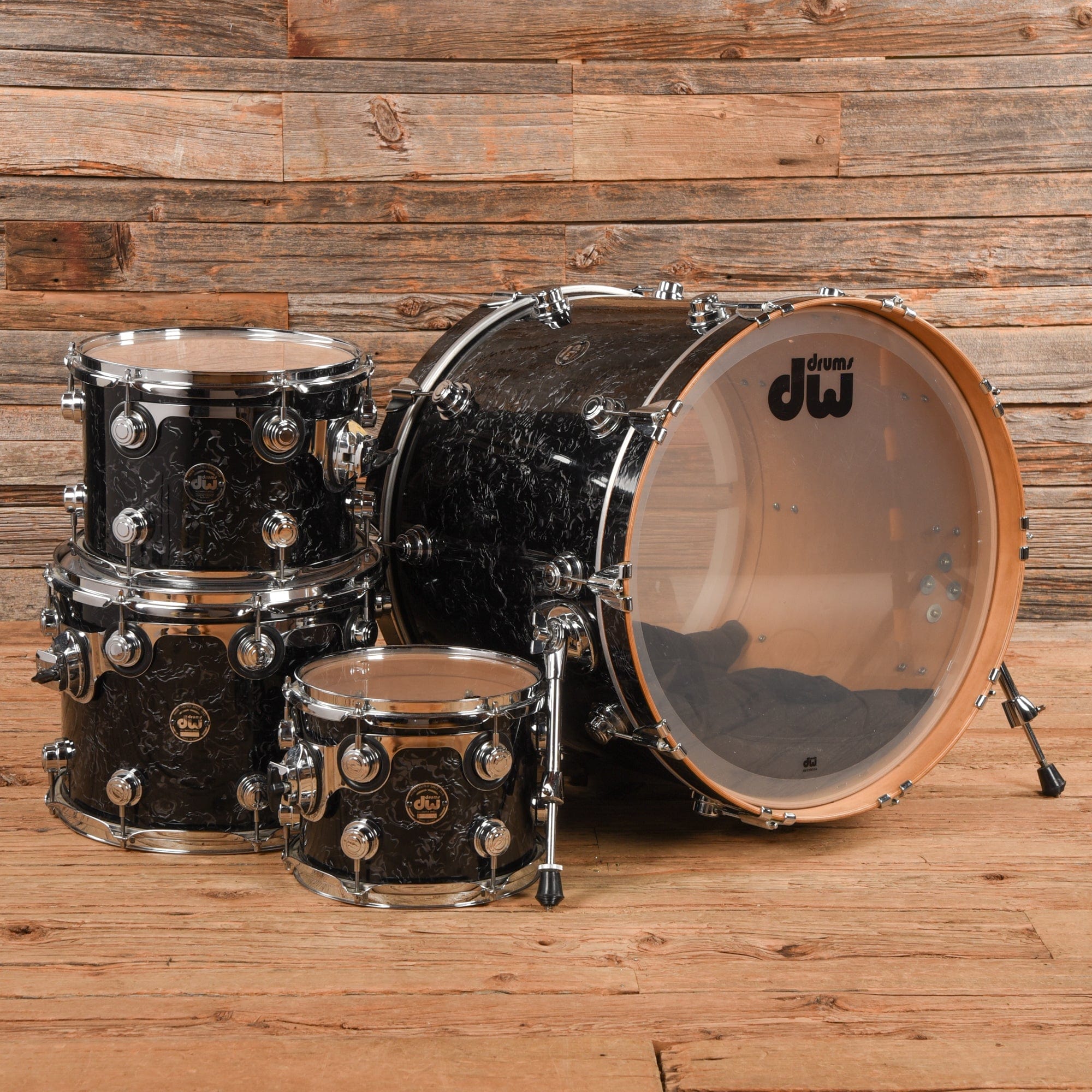 DW Collector's Series 10/12/14/22 4pc. Drum Kit Black Velvet – Chicago ...