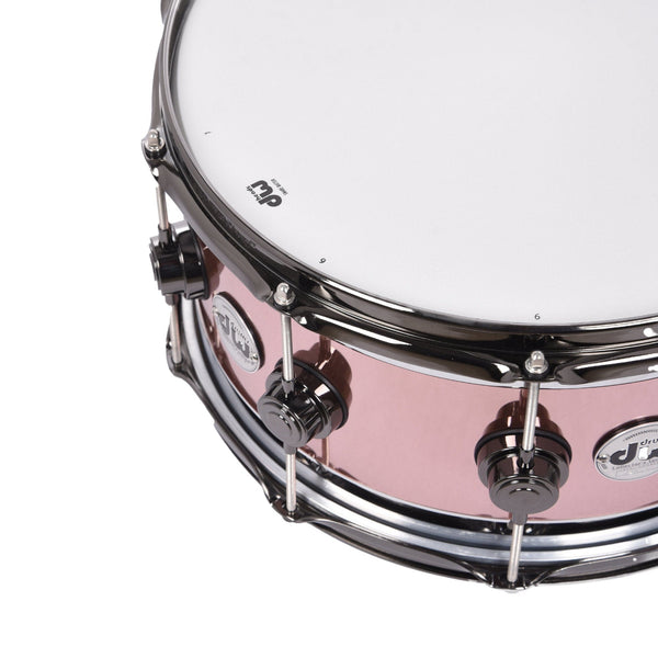 DW 7x14 Edge Snare Drum Rose Copper w/Black Nickel Hdw – Chicago Music ...