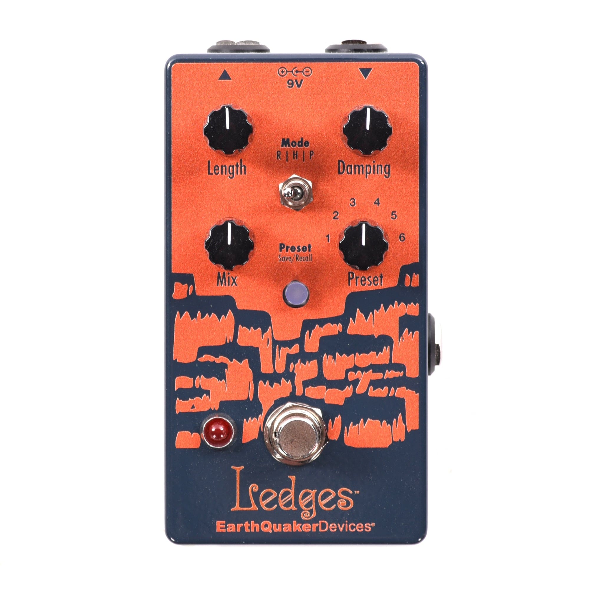 EarthQuaker Devices Ledges Tri-Dimensional Reverberation Machine Pedal ...
