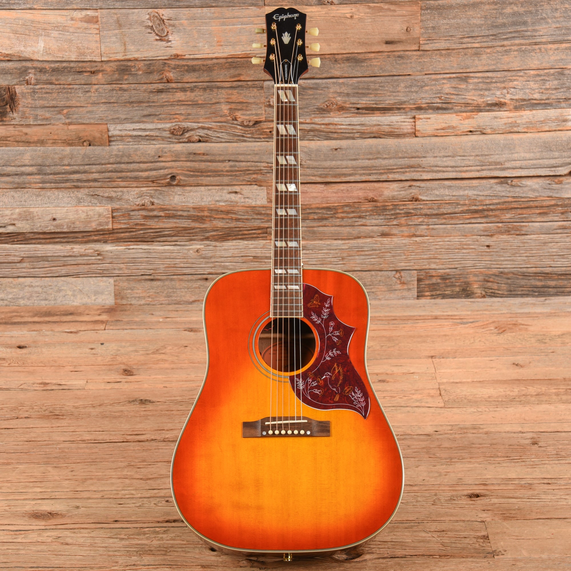 Epiphone Hummingbird Cherry Sunburst 2022 – Chicago Music Exchange
