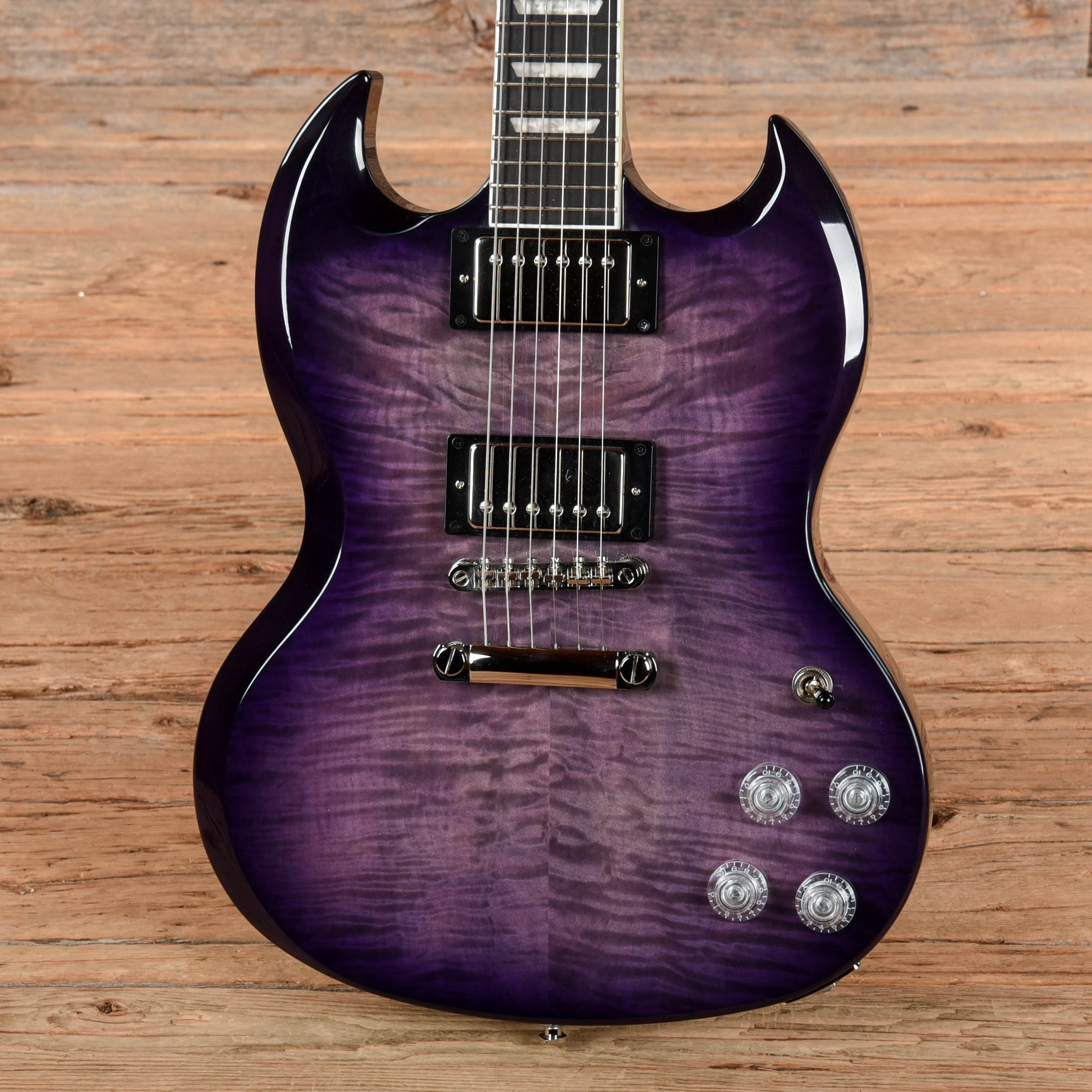 Epiphone SG Modern Figured Purple Burst 2025 – Chicago Music Exchange
