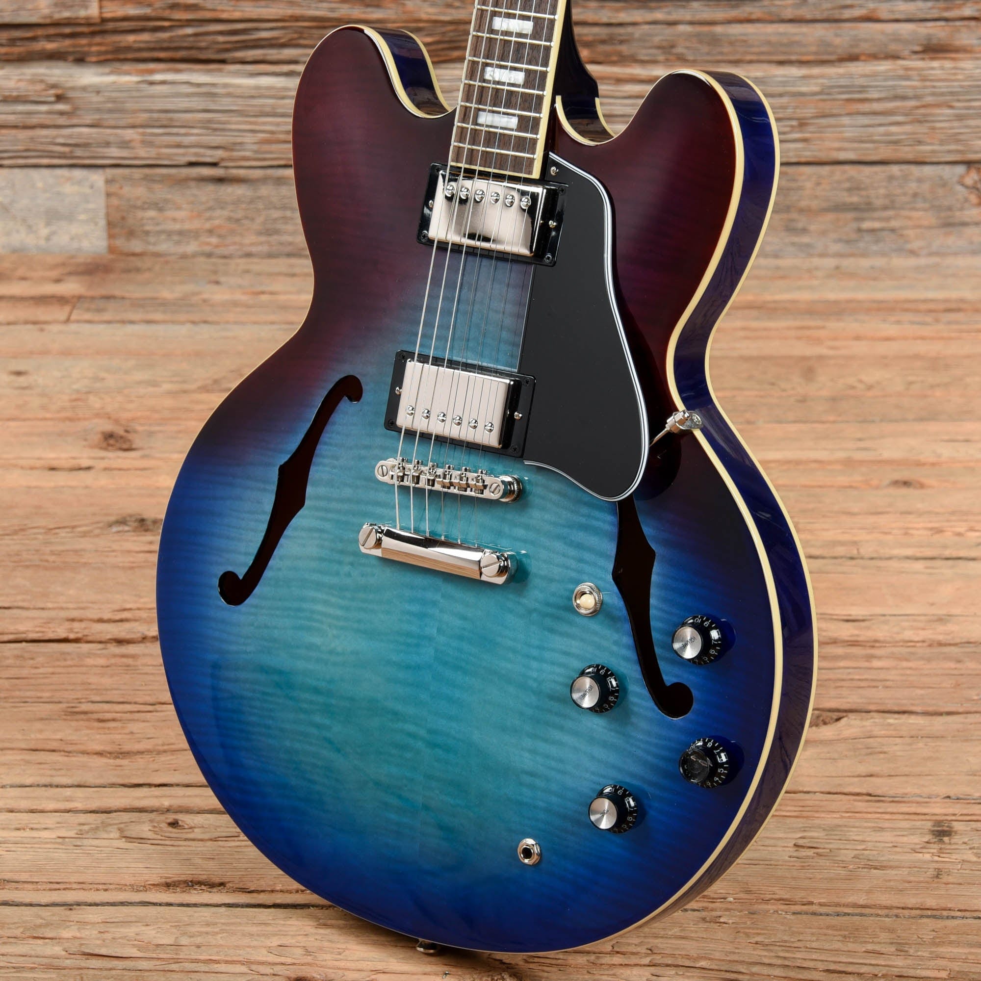 Epiphone ES-335 Figured Blue Burst 2020 – Chicago Music Exchange