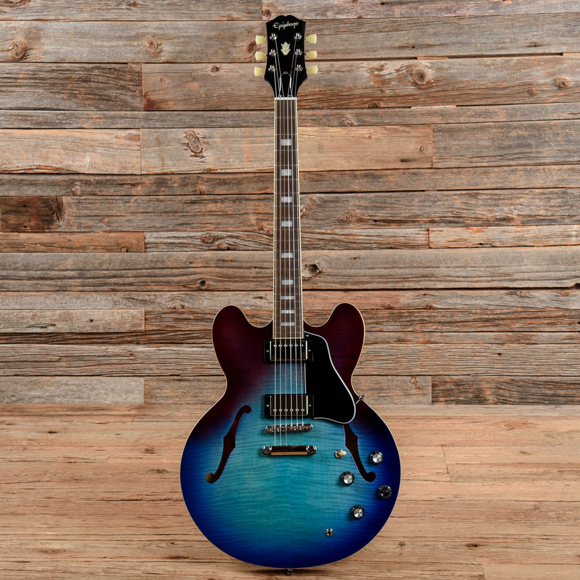 Epiphone ES-335 Figured Blue Burst 2020 – Chicago Music Exchange