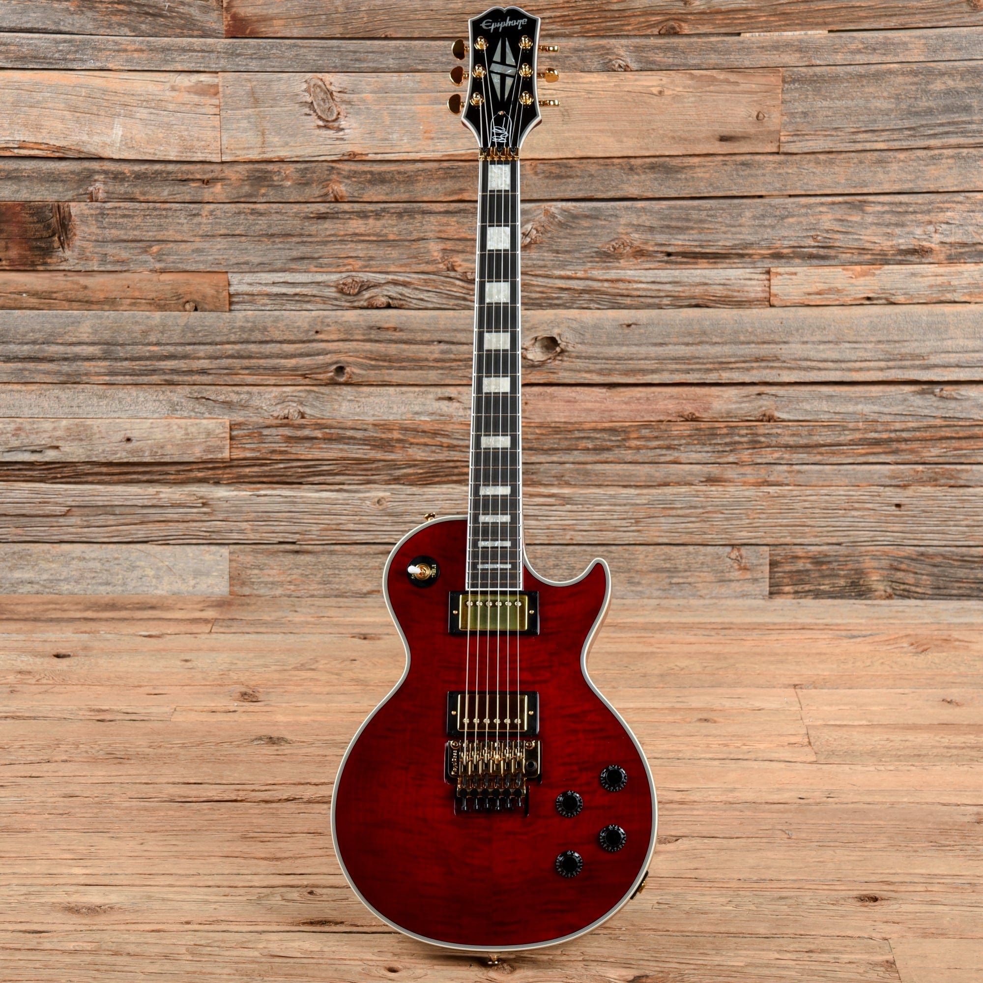 Epiphone Alex Lifeson Signature Les Paul Custom Axcess Ruby 2023 ...