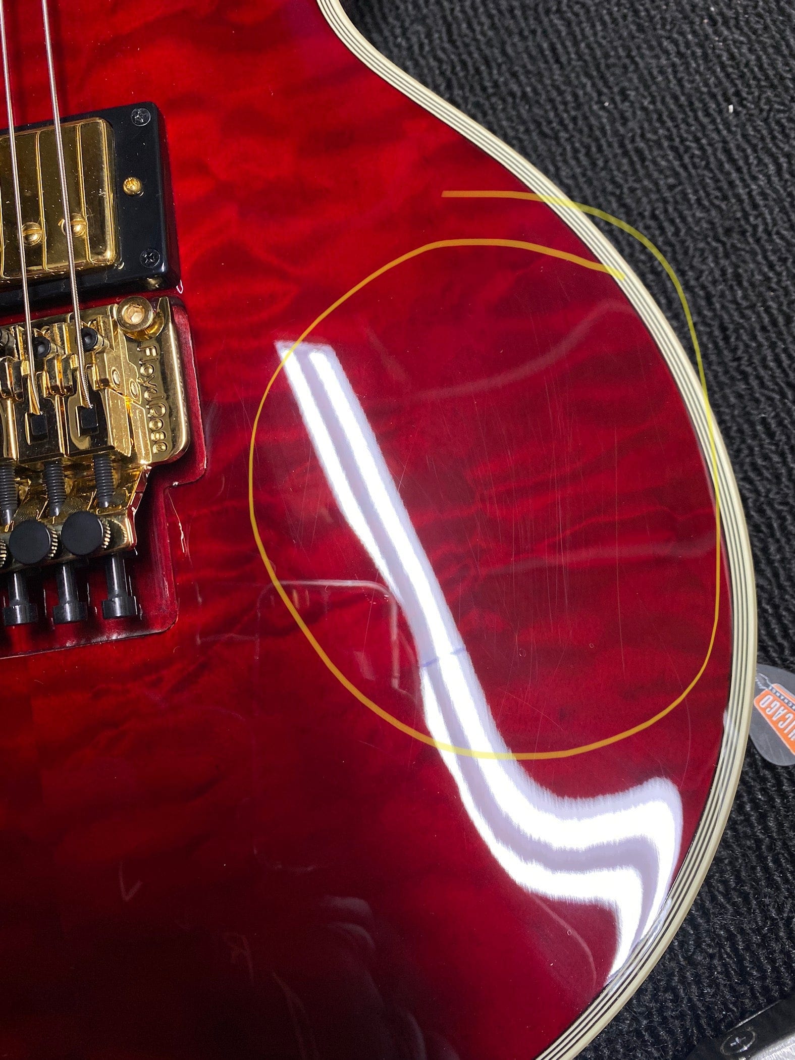 Epiphone Artist Alex Lifeson Les Paul Custom Axcess LEFTY Quilt Ruby ...