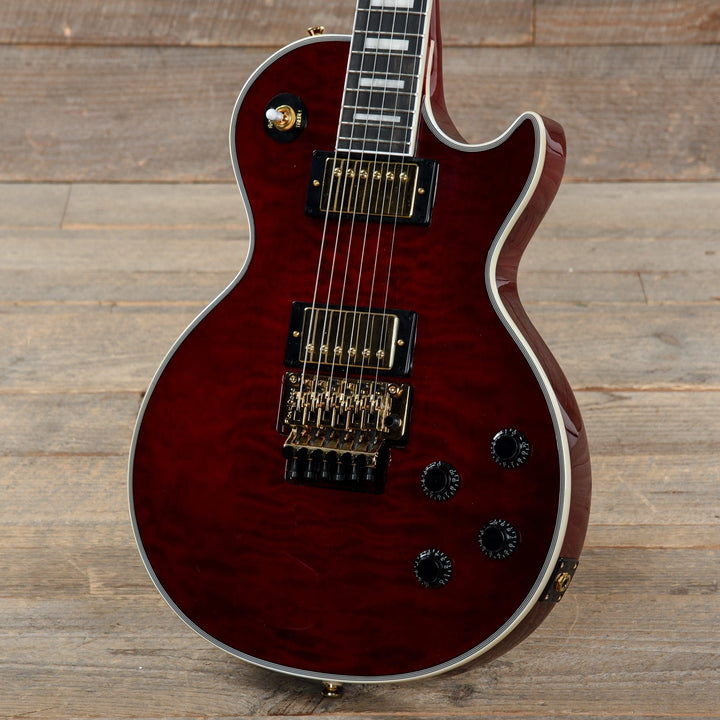 Epiphone Artist Alex Lifeson Les Paul Custom Axcess Quilt Ruby ...