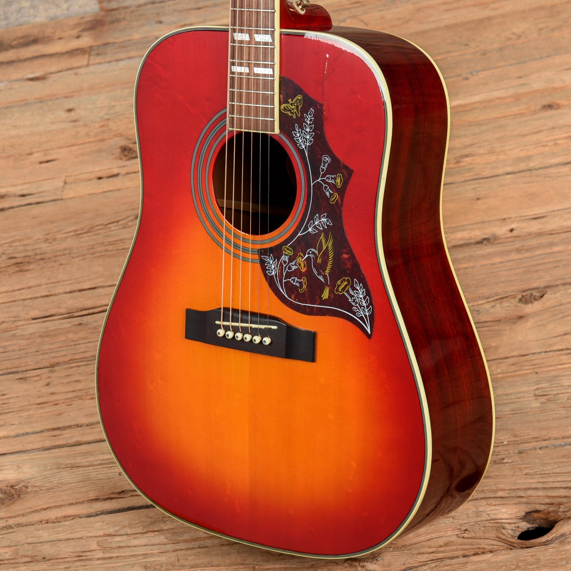 Epiphone Hummingbird HS Cherry Sunburst 2006 – Chicago Music Exchange