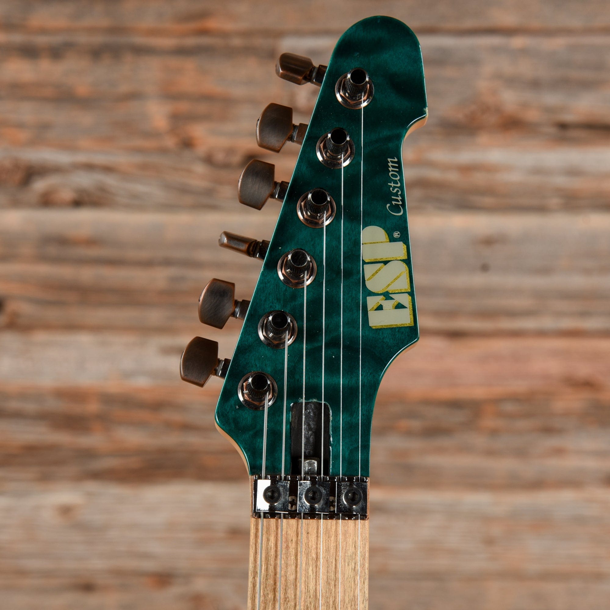 ESP Custom Shop M-II Transparent Green – Chicago Music Exchange