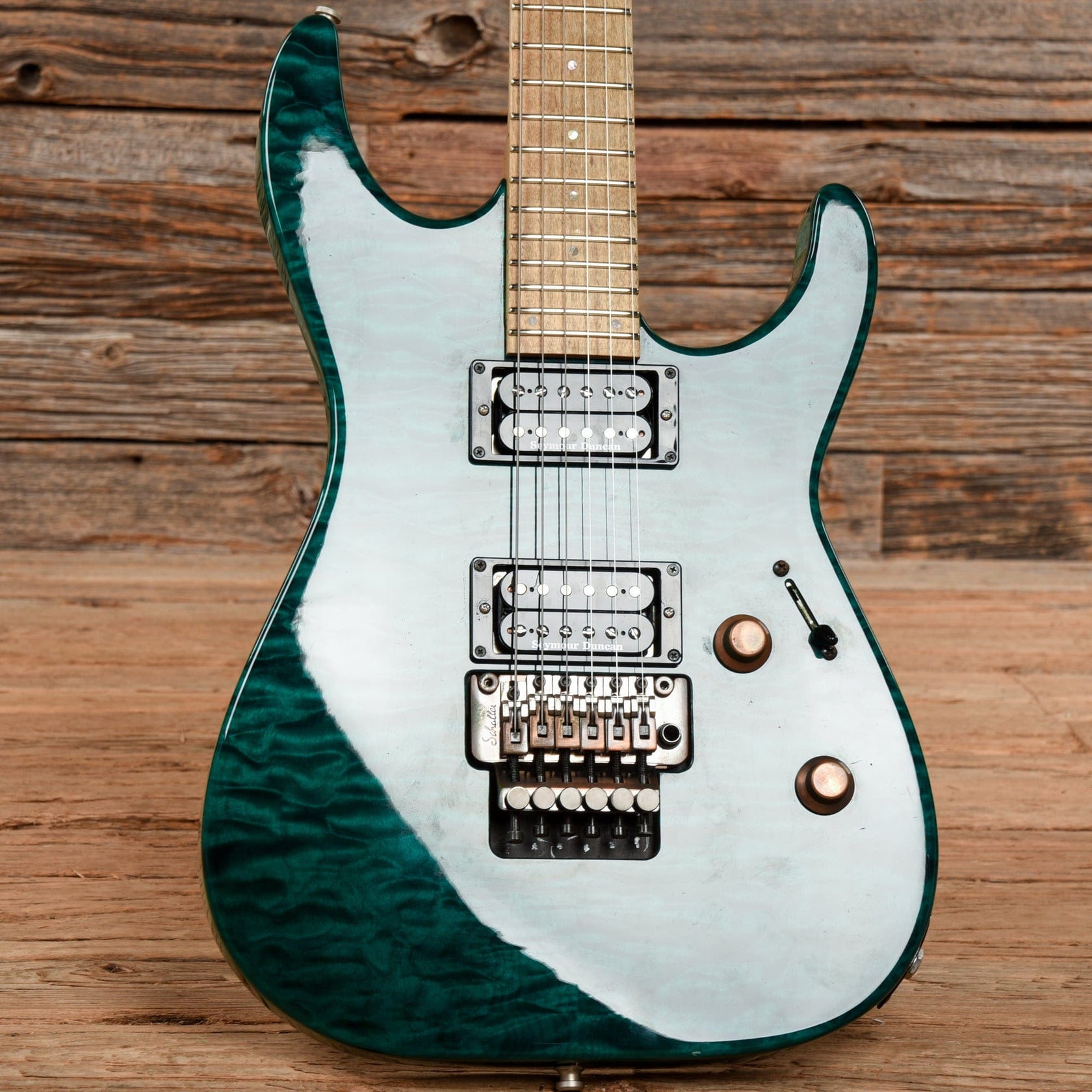 ESP Custom Shop M-II Transparent Green – Chicago Music Exchange