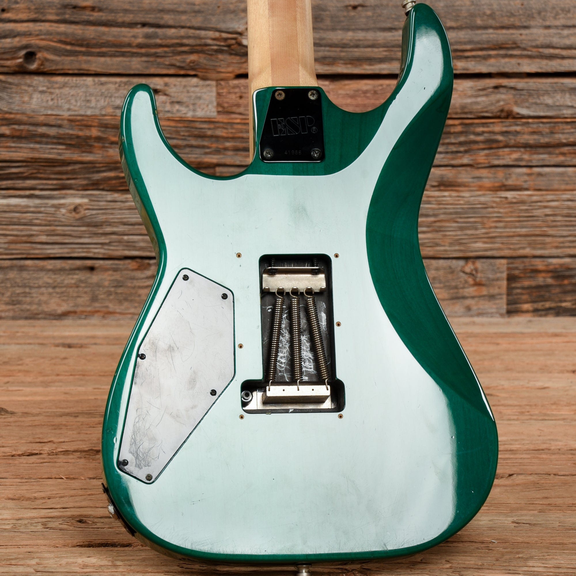 ESP Custom Shop M-II Transparent Green – Chicago Music Exchange