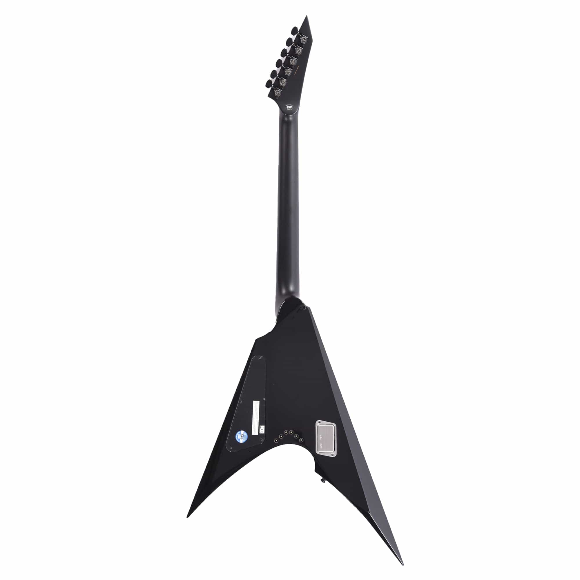 ESP E-II Arrow NT Burl Maple Nebula Black Burst – Chicago Music Exchange