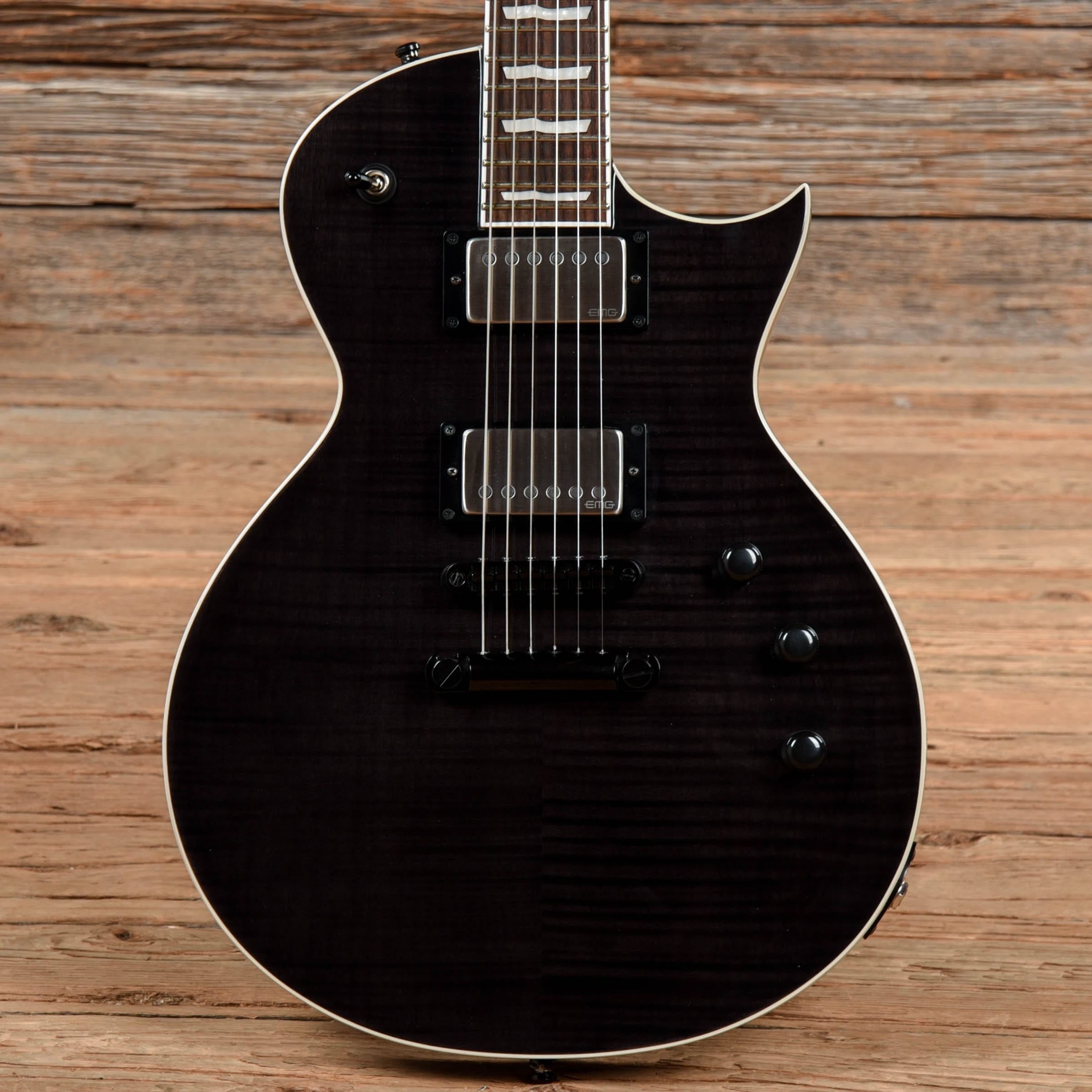 ESP E-II Eclipse Transparent Black 2017 – Chicago Music Exchange
