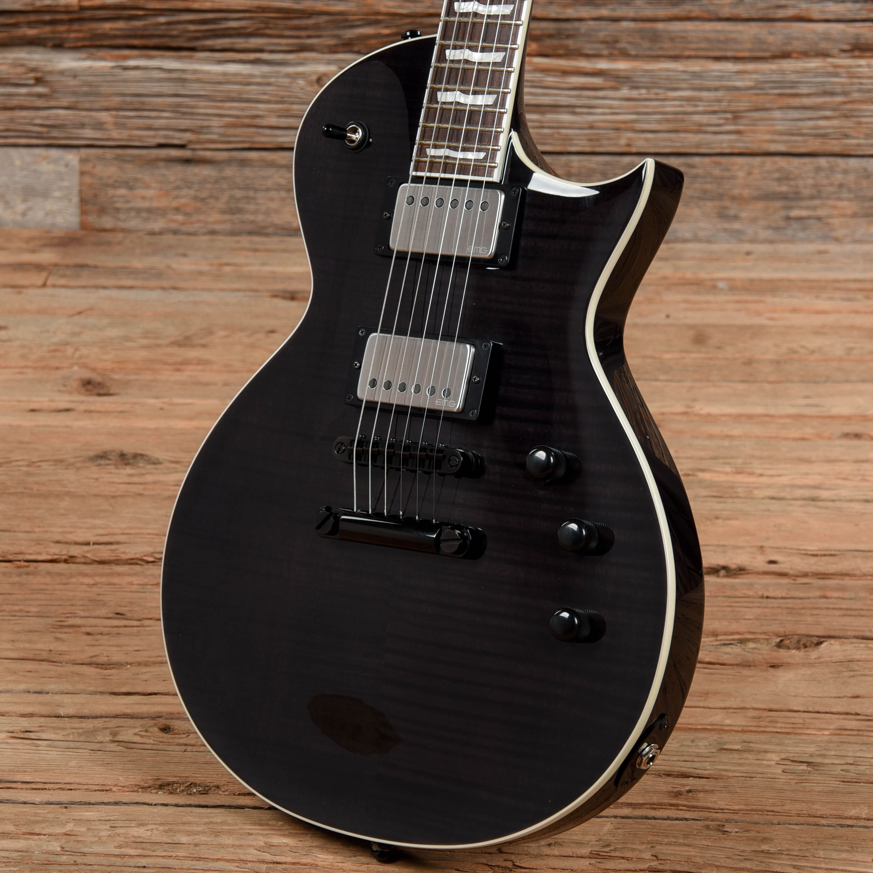 ESP E-II Eclipse Transparent Black 2017 – Chicago Music Exchange