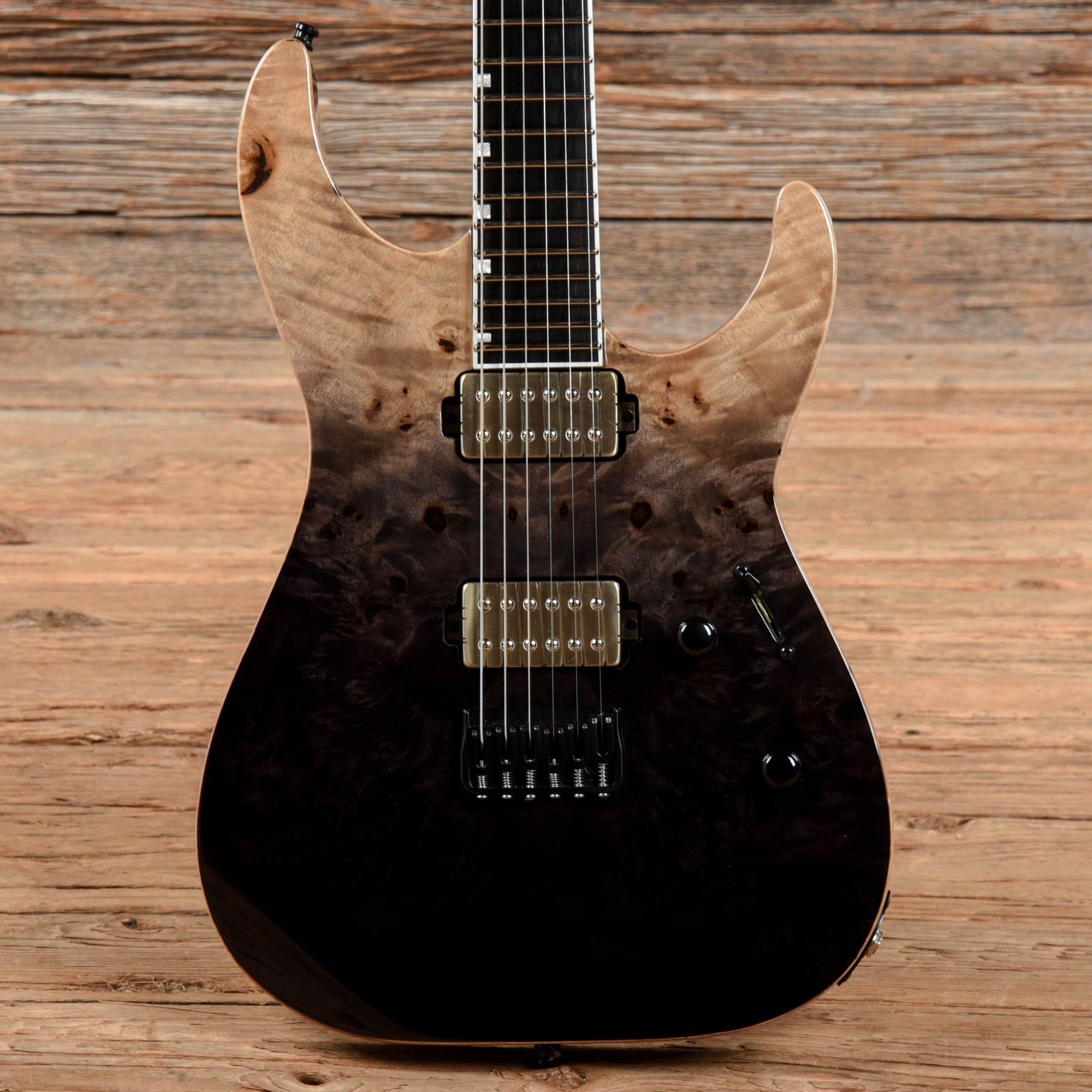 ESP E-II M-II NT Black Natural Fade – Chicago Music Exchange
