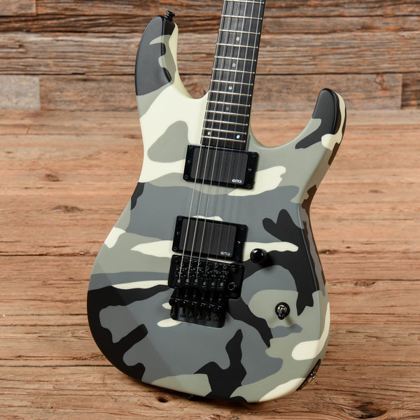 ESP E-II M-II NT Matte Black/White Camo 2022 – Chicago Music Exchange