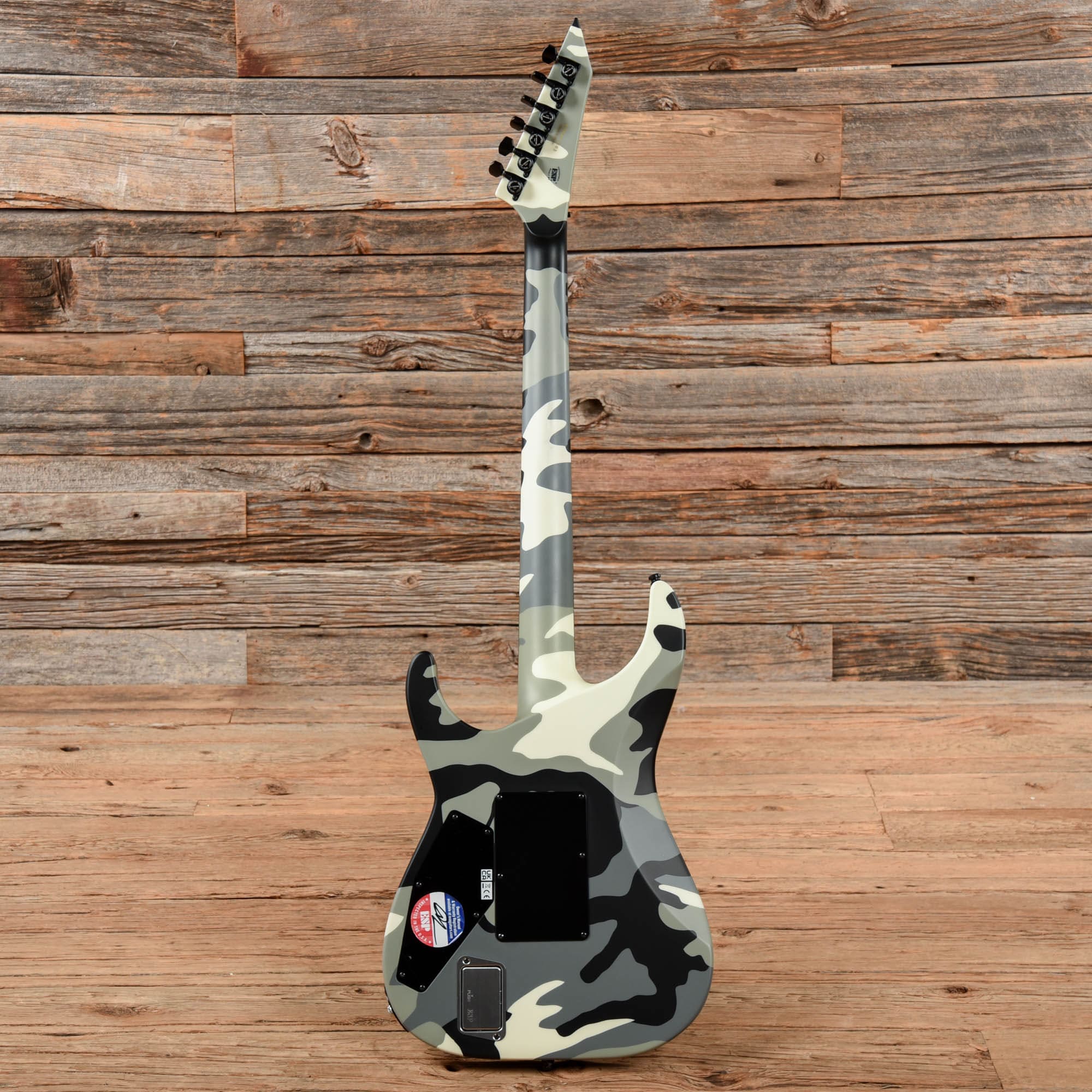 ESP E-II M-II NT Matte Black/White Camo 2022 – Chicago Music Exchange