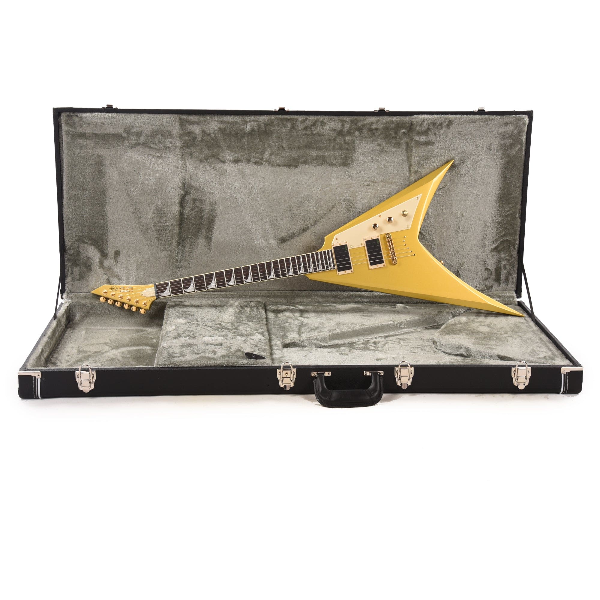 ESP LTD KH-V Kirk Hammett Metallic Gold – Chicago Music Exchange