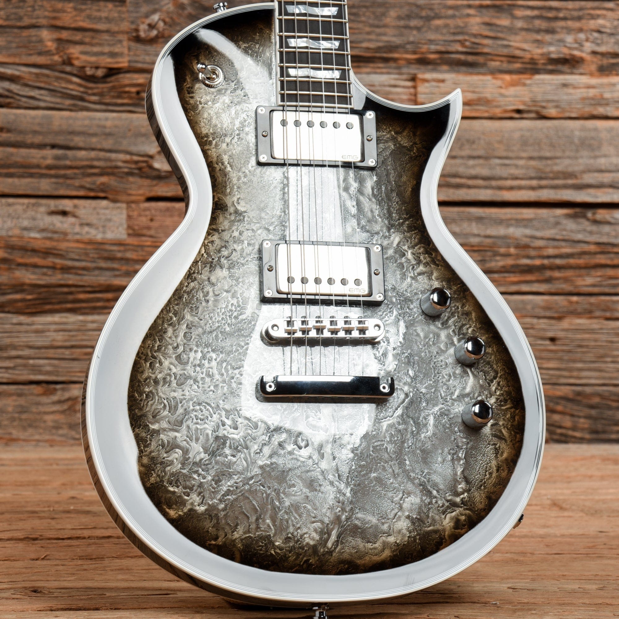 ESP Original Eclipse Silver Liquid Metal Burst 2019 – Chicago Music ...