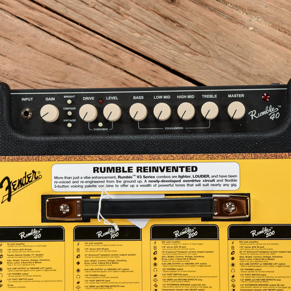Fender Rumble 40 V3 40-Watt 1x10" Bass Combo Amp – Chicago Music Exchange